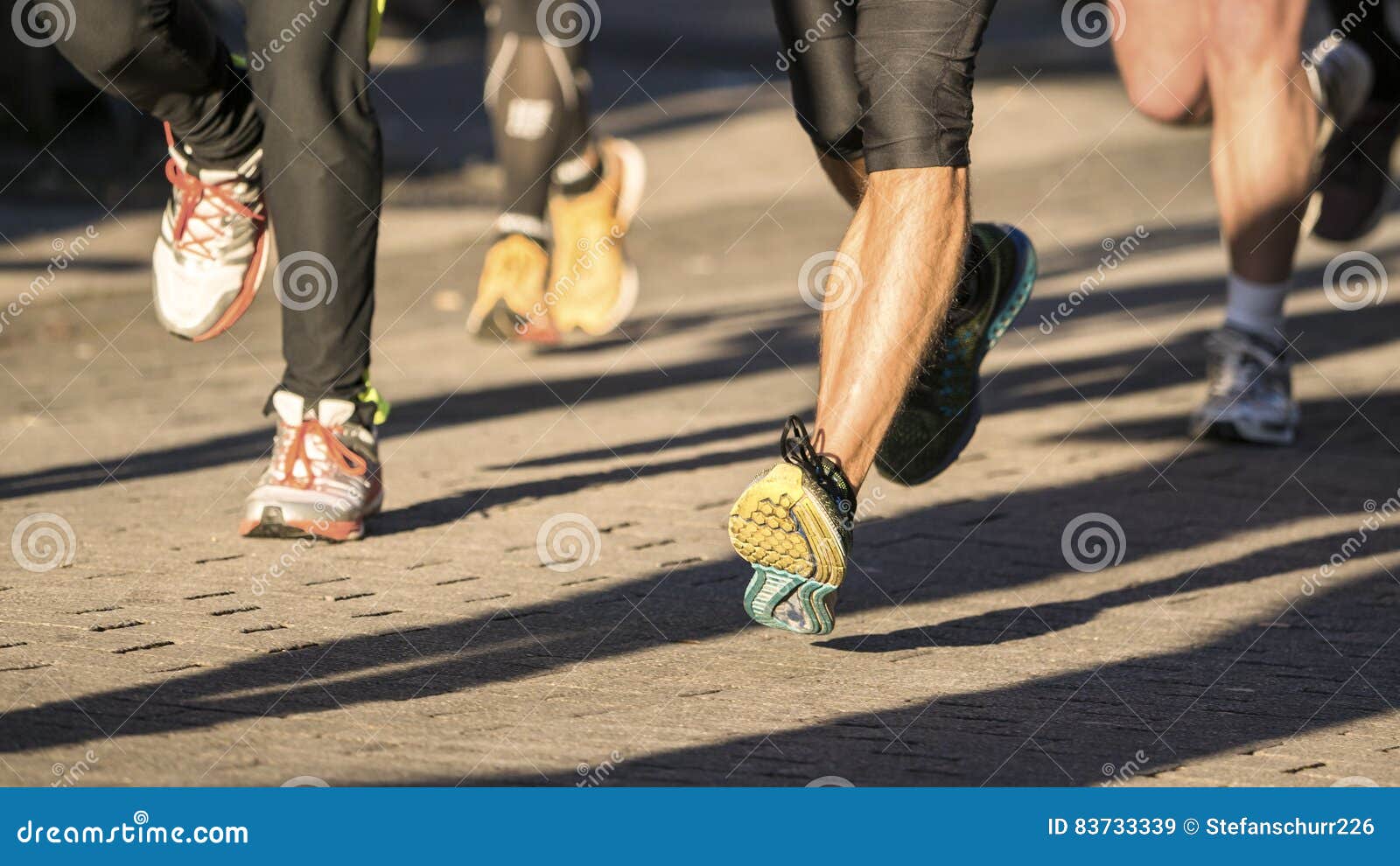 Feet of a jogger stock image. Image of street, endurance - 83733339
