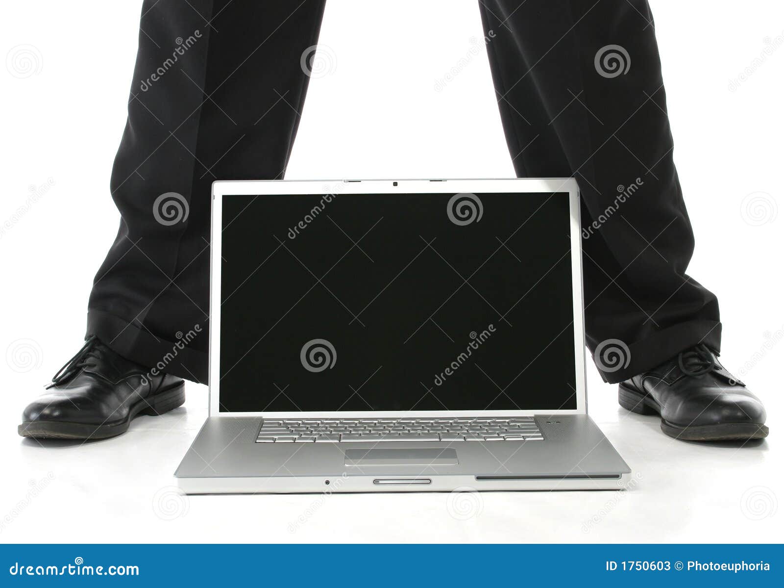 Feet and Laptop stock image. Image of feet, people, business - 1750603