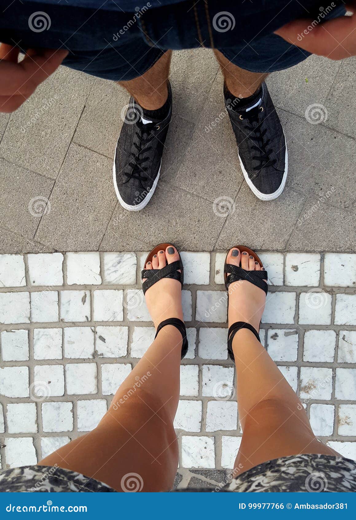 Feet and legs of Couple stock photo. Image of sensuality - 99977766