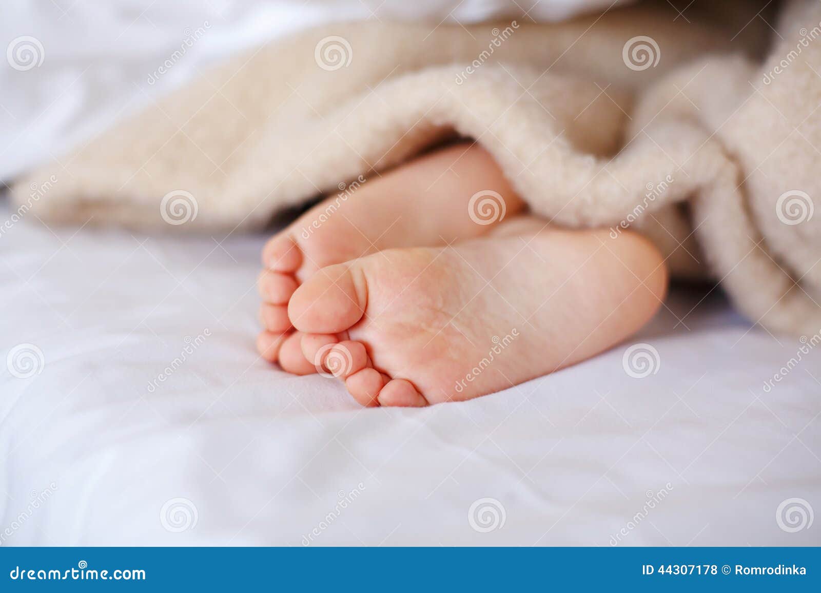Feet of Little Sleeping Child Stock Photo - Image of nighttime, relax ...