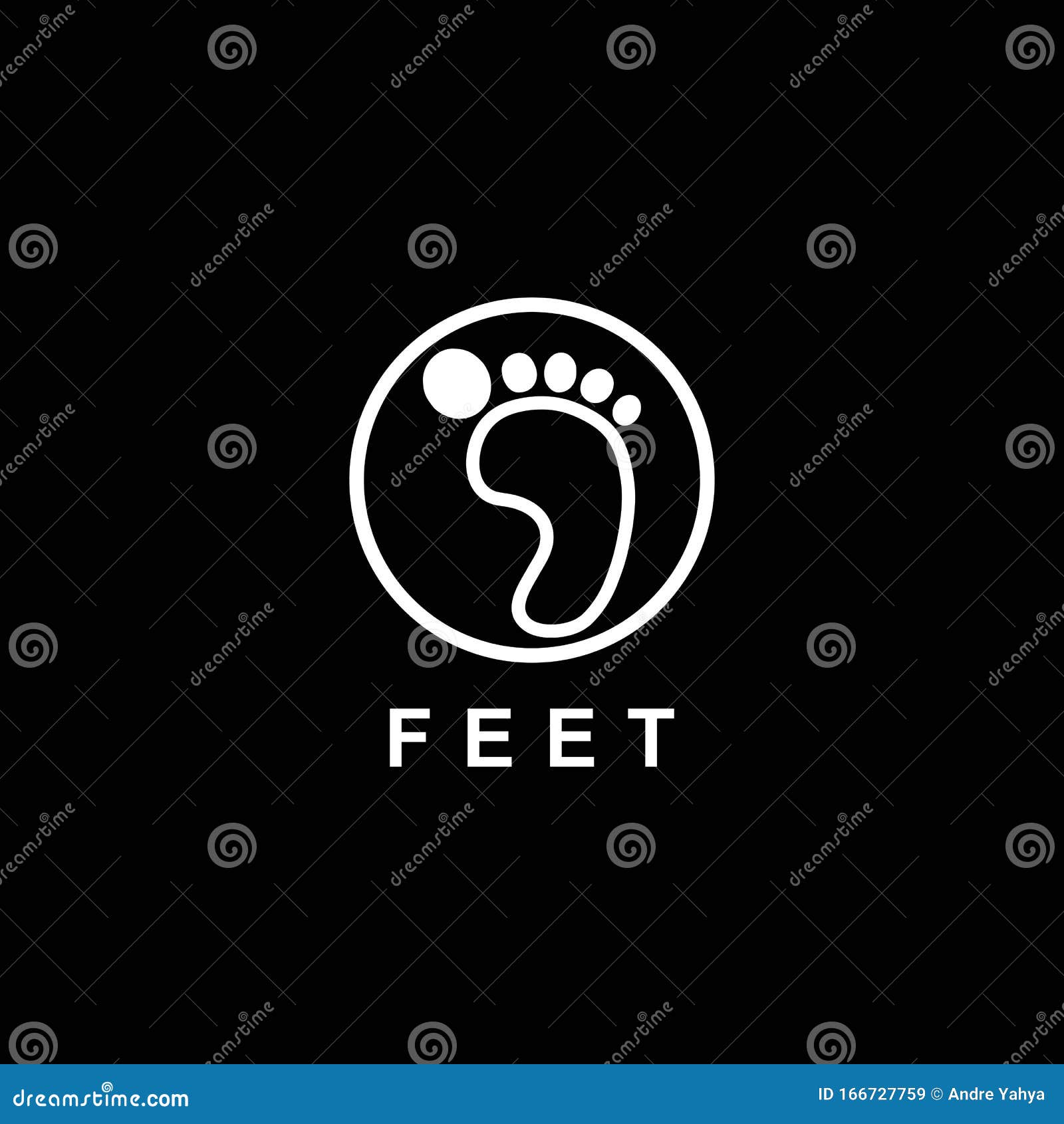 Feet logo template stock illustration. Illustration of health - 166727759