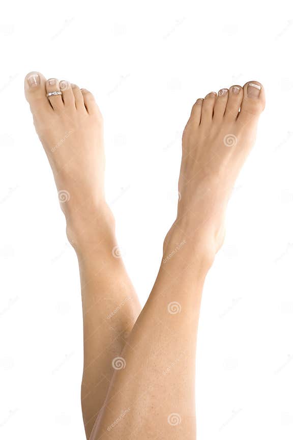 Feet making V stock image. Image of point, photograph - 11651731
