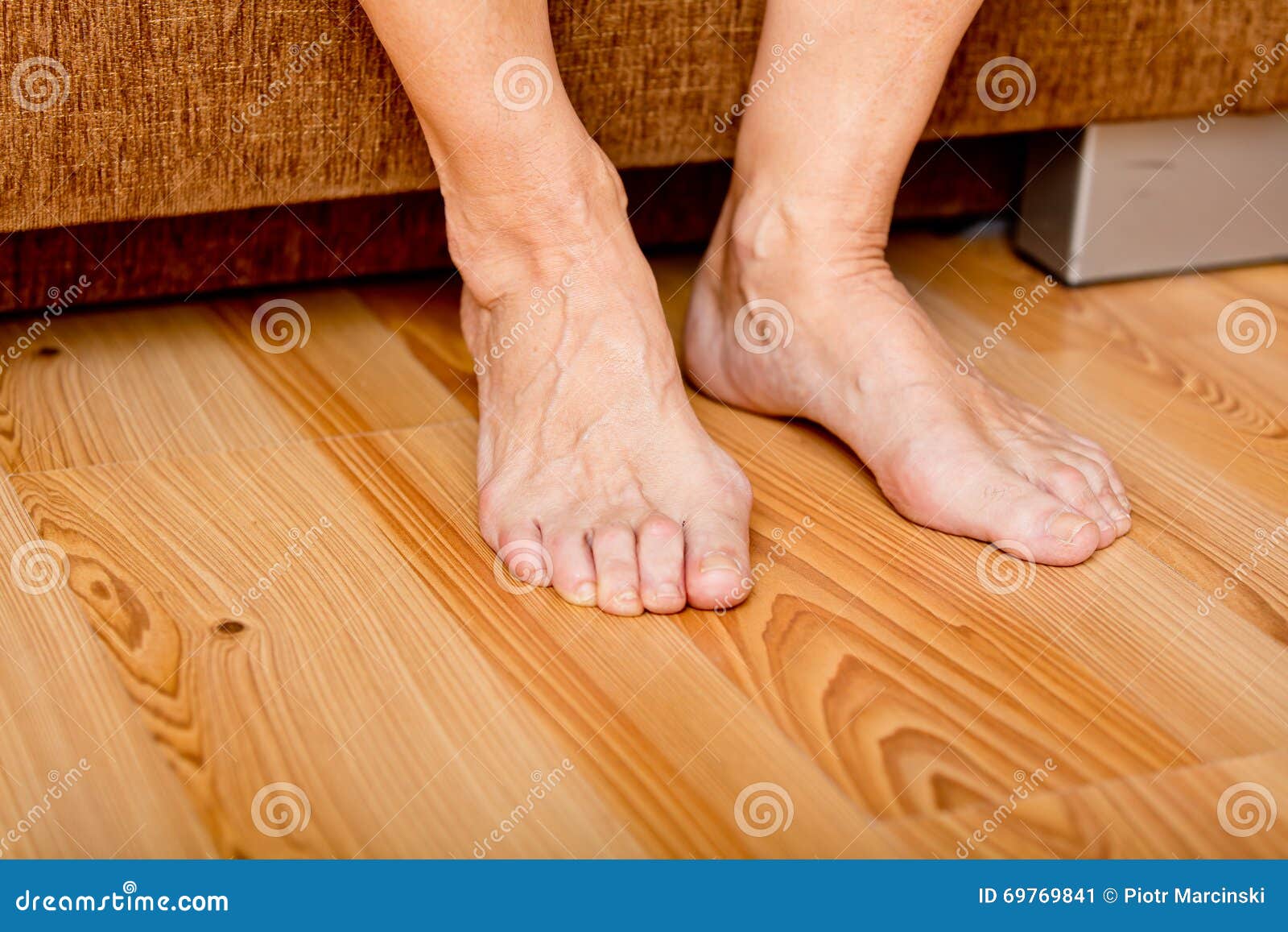 Feet of Old Woman on the Floor Stock Image - Image of elder, fresh ...