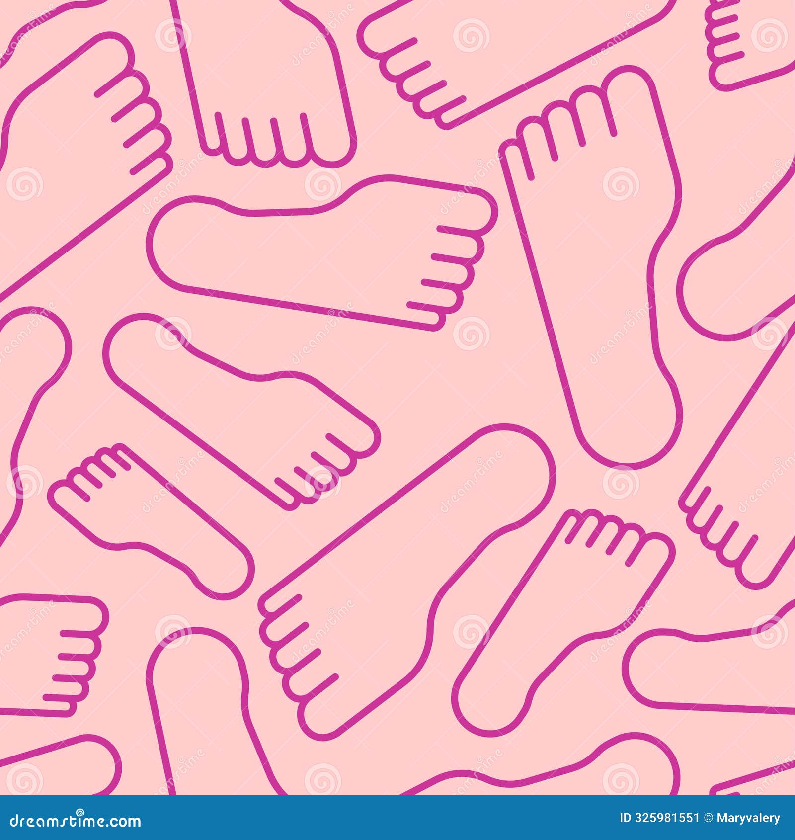 Feet Pattern Seamless. Legs Background Stock Vector - Illustration of design, pattern: 325981551