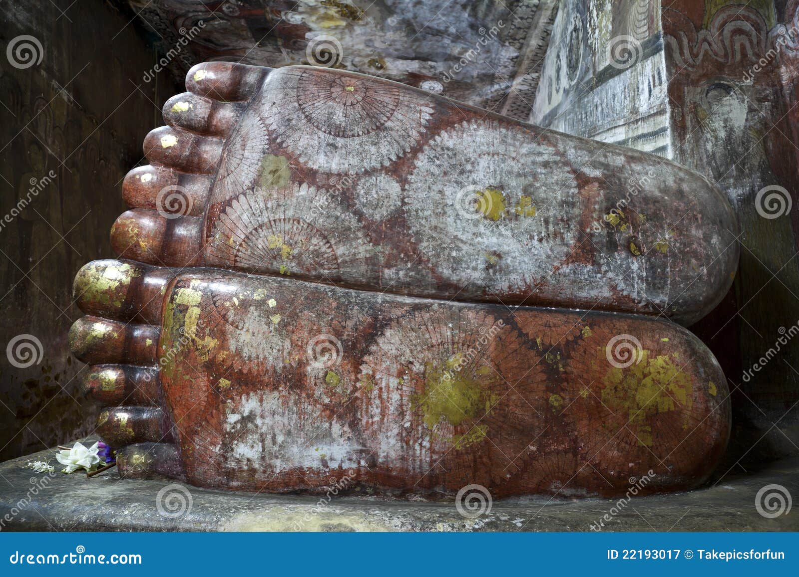 Feet Reclining Buddha Dambulla Cave Stock Photos - Free & Royalty-Free ...