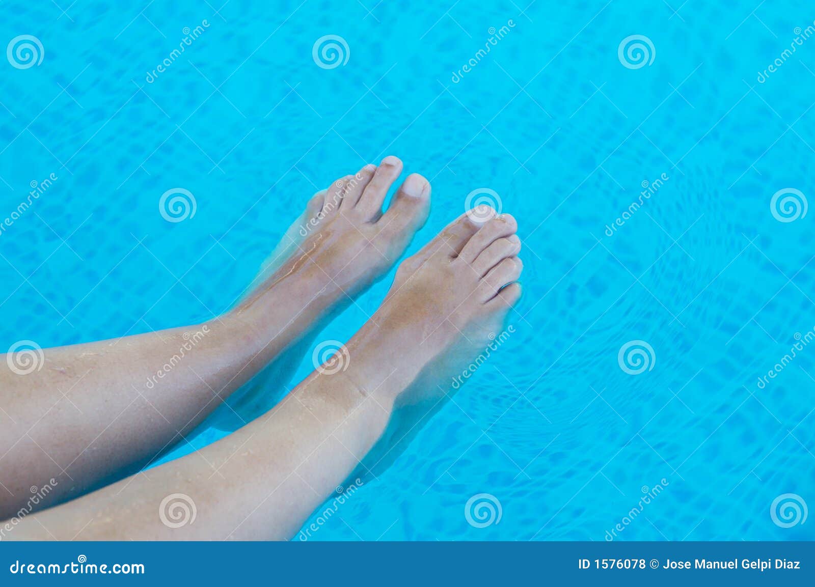 Feet Refreshing In Swimming Pool Royalty-Free Stock Image ...