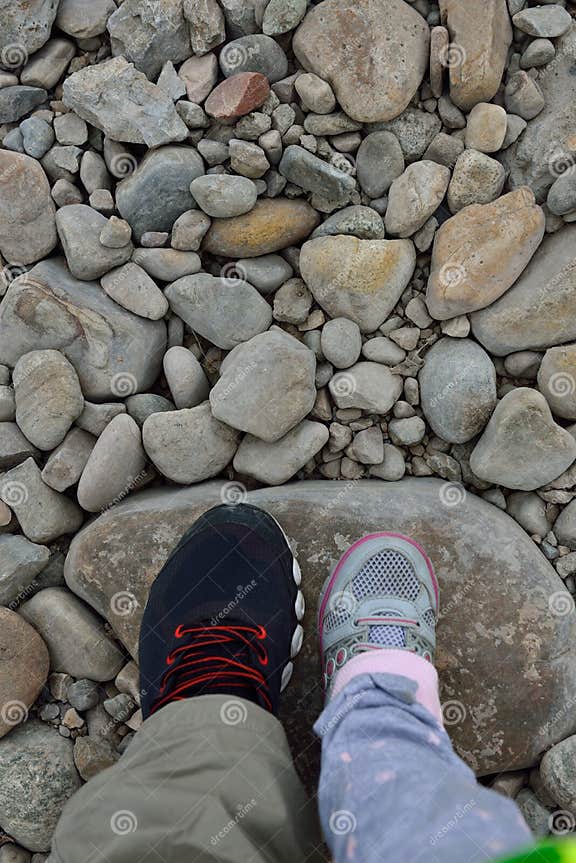 Feet on the rock stock photo. Image of love, background - 39961956