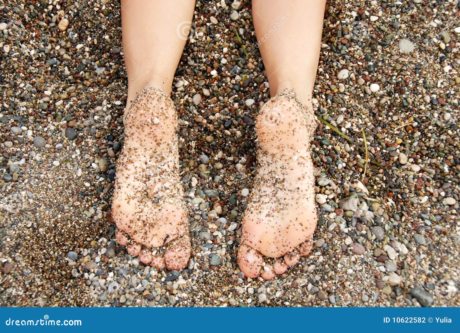 Feet and rocks stock photo. Image of beach, coast, pebble - 10622582