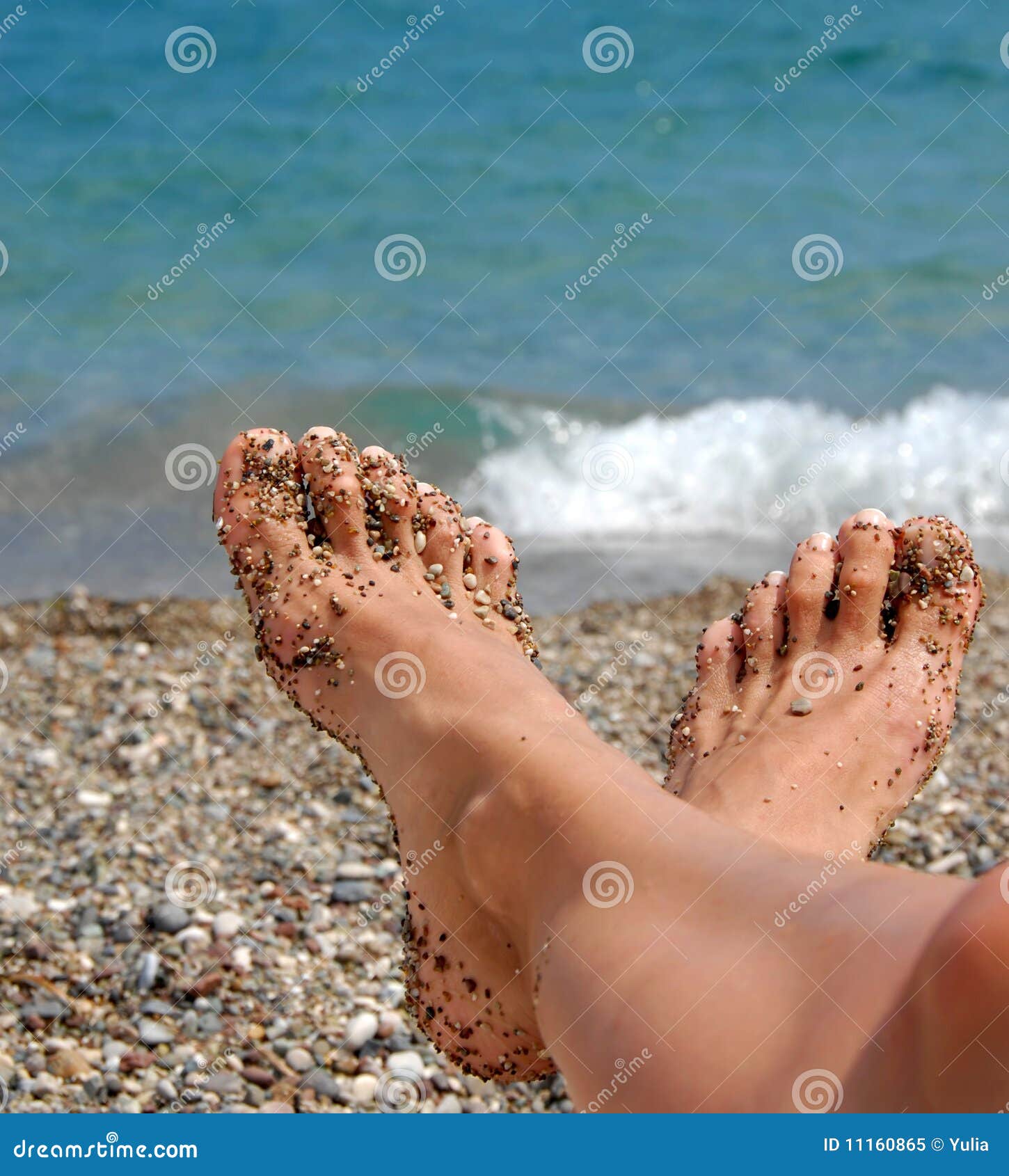 Feet in rocks stock image. Image of girl, barefoot, peeling - 11160865