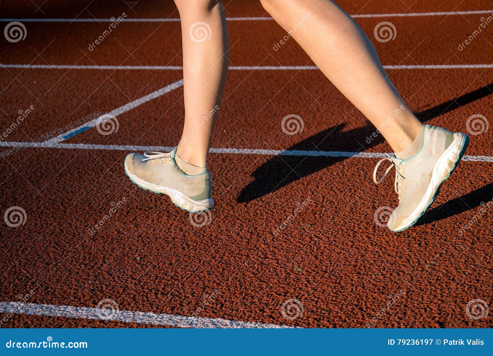 Feet Running on the Running Track. Stock Image - Image of healthy ...