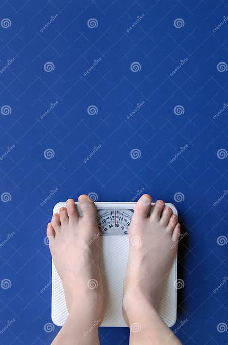 Feet on Scale stock photo. Image of fitness, toes, blue - 15687932