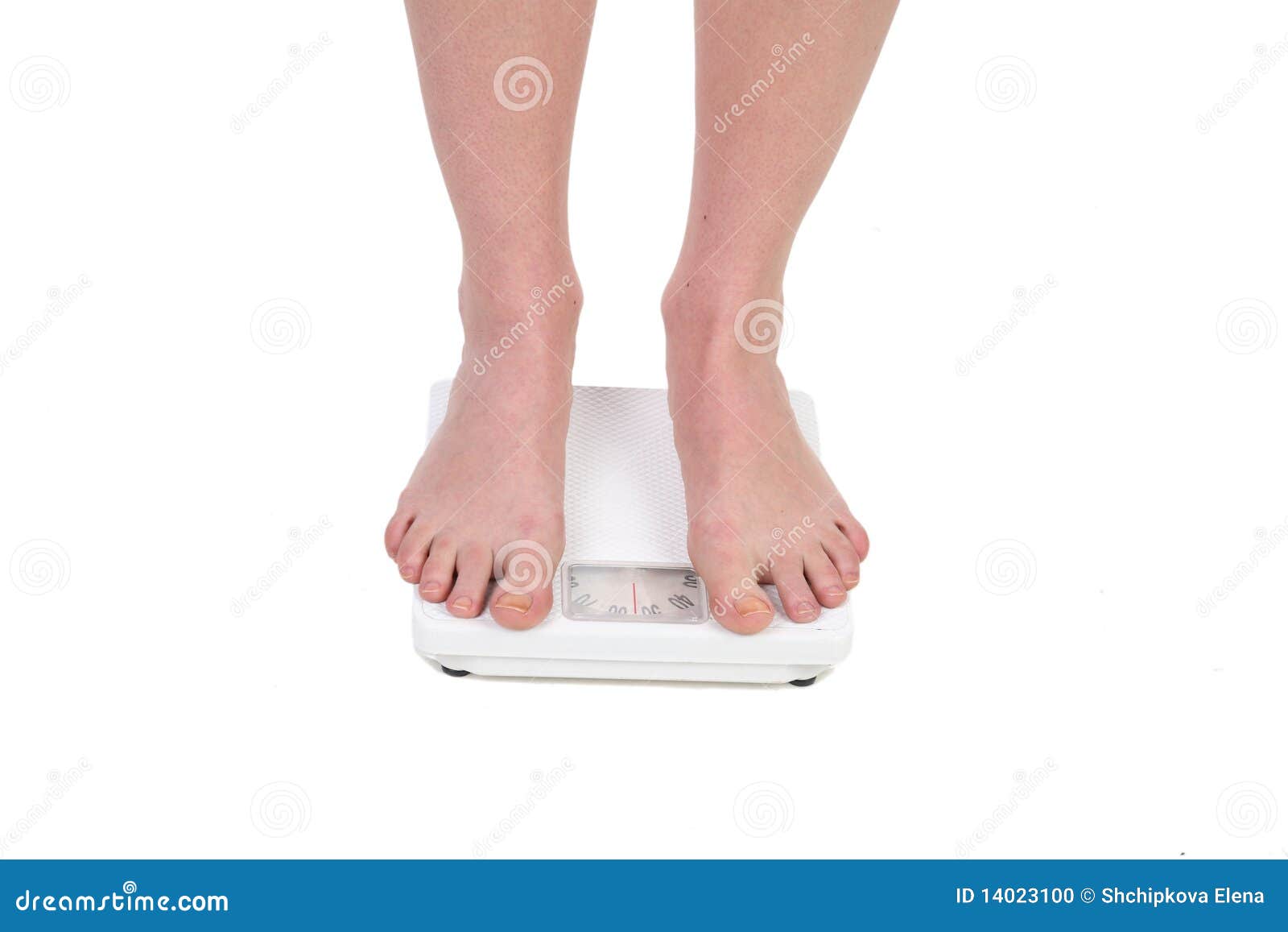 Feet on scales. stock photo. Image of diet, growing, white - 14023100