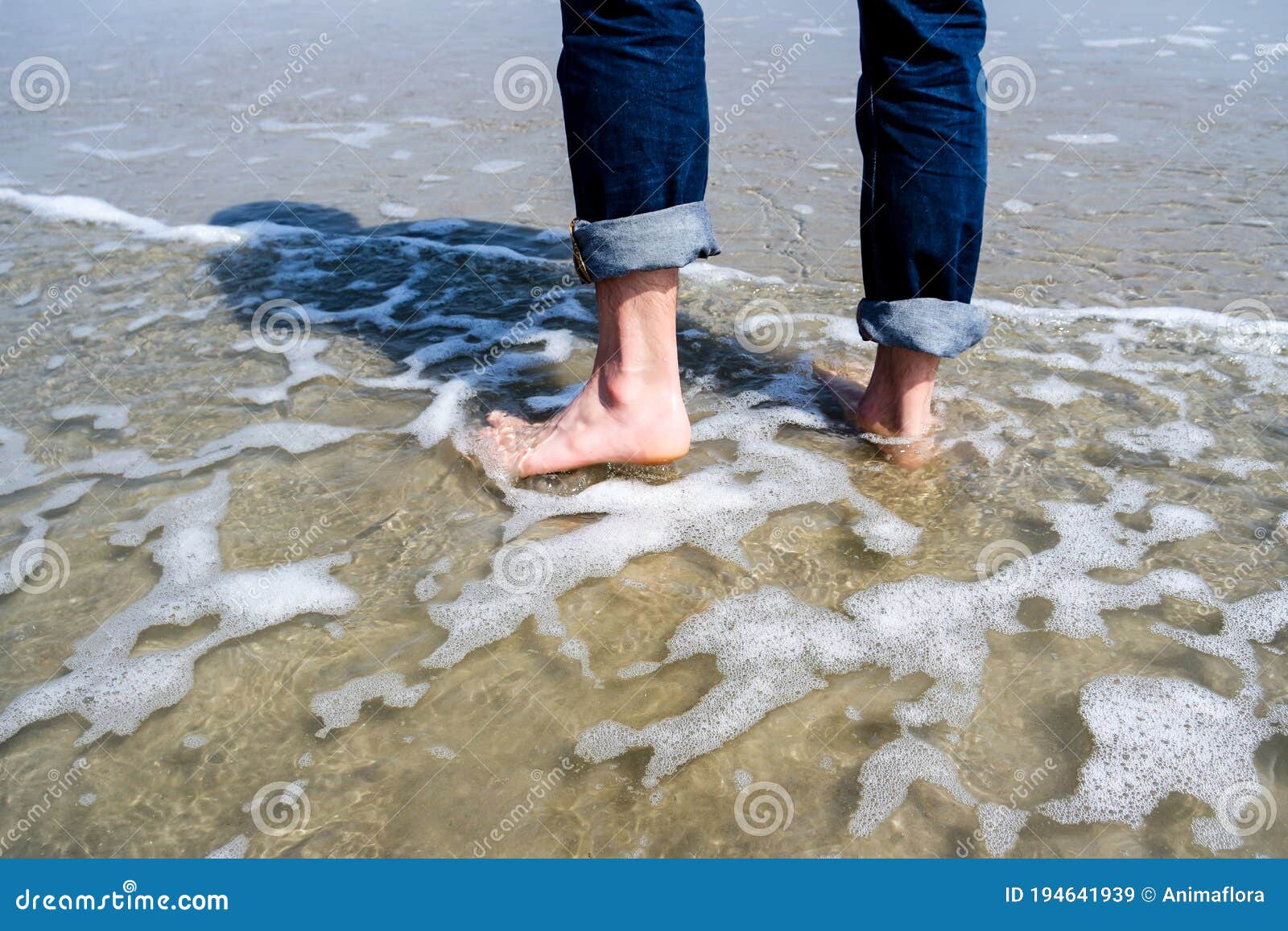 With feet in the sea stock image. Image of ocean, vacation - 194641939