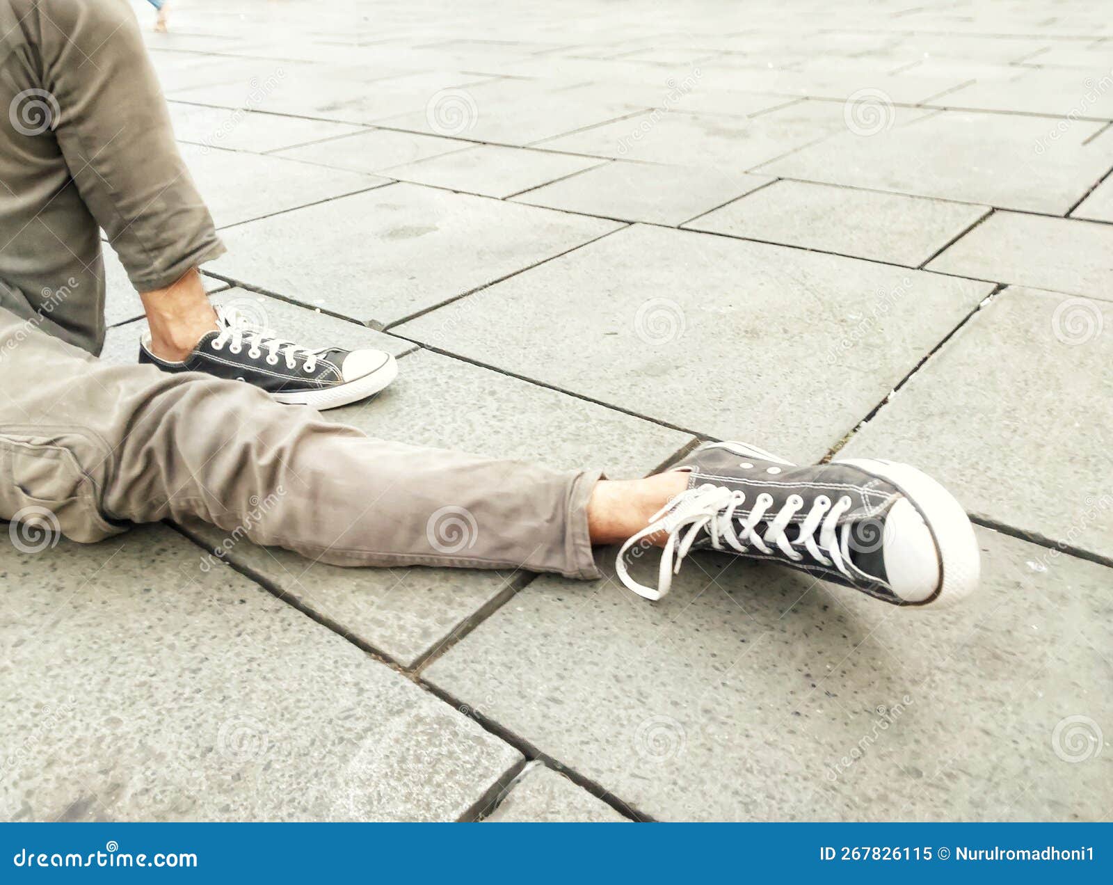 Feet with Shoes that are Relaxed Stock Image - Image of foot, asia ...