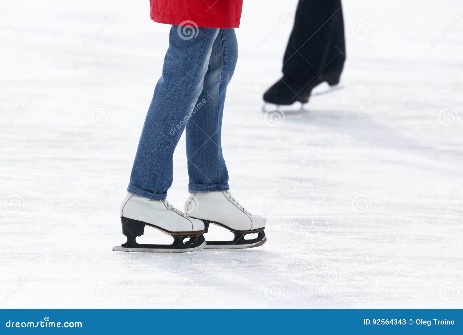Feet Skating on the Ice Rink Stock Image - Image of skating, speed ...