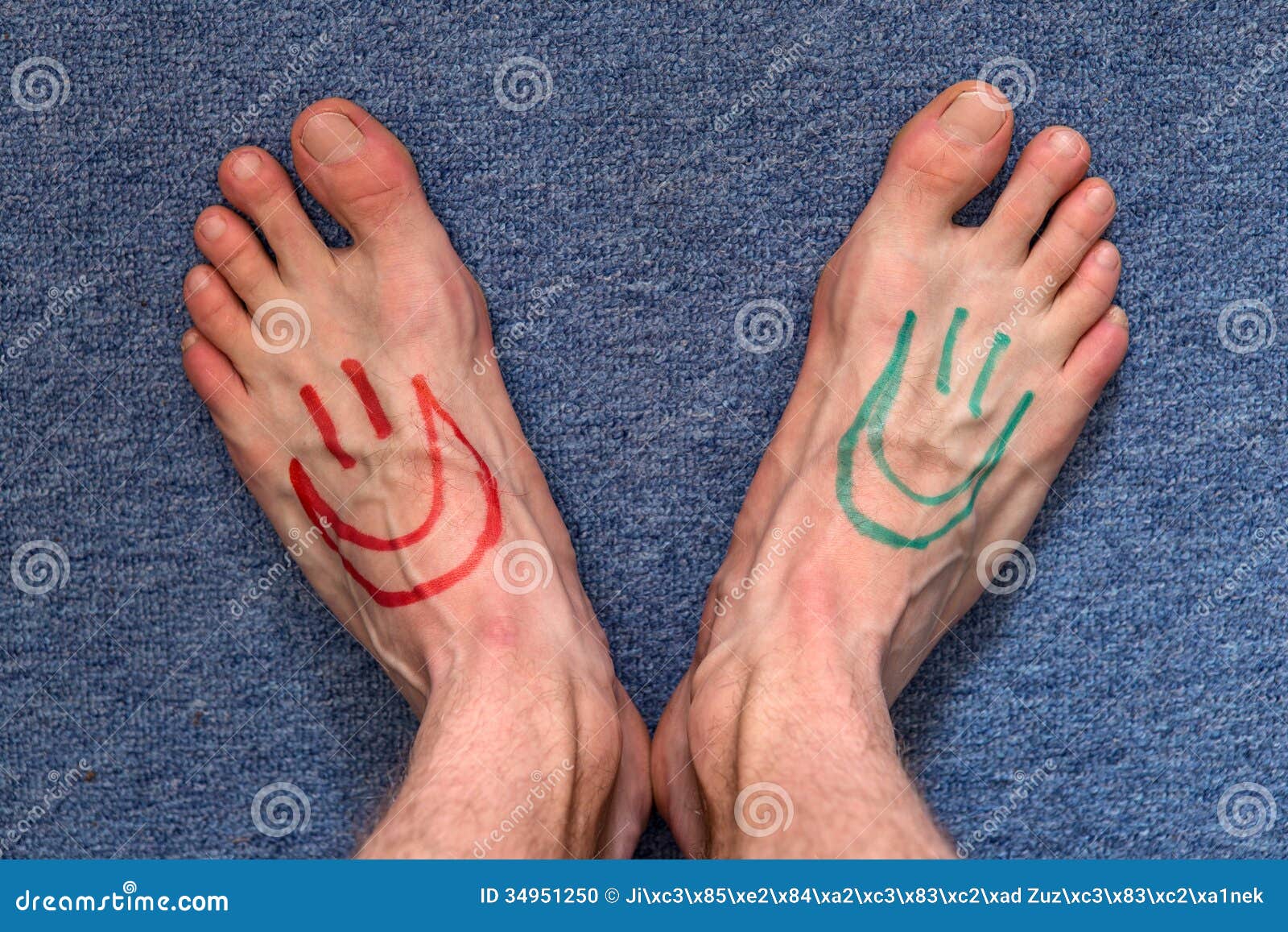 Feet smileys stock photo. Image of drawn, funny, happiness - 34951250