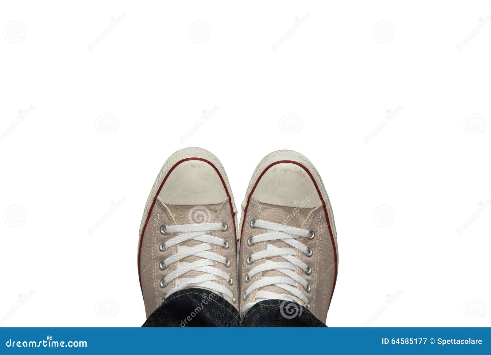 Feet in Sneakers from Above 3 Stock Image - Image of cool, lifestyle ...