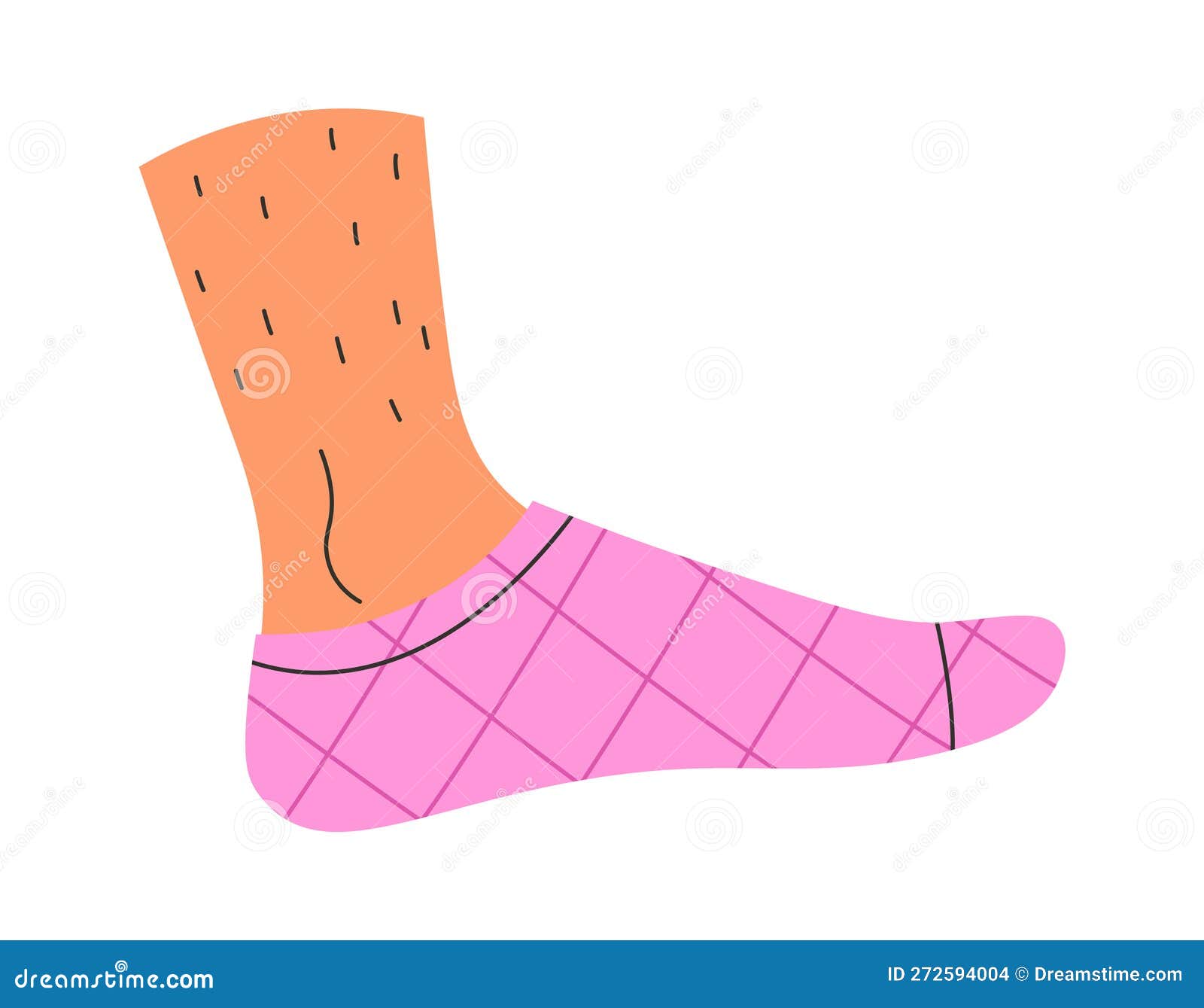 Feet in Socks Design Element Stock Vector - Illustration of comfort ...