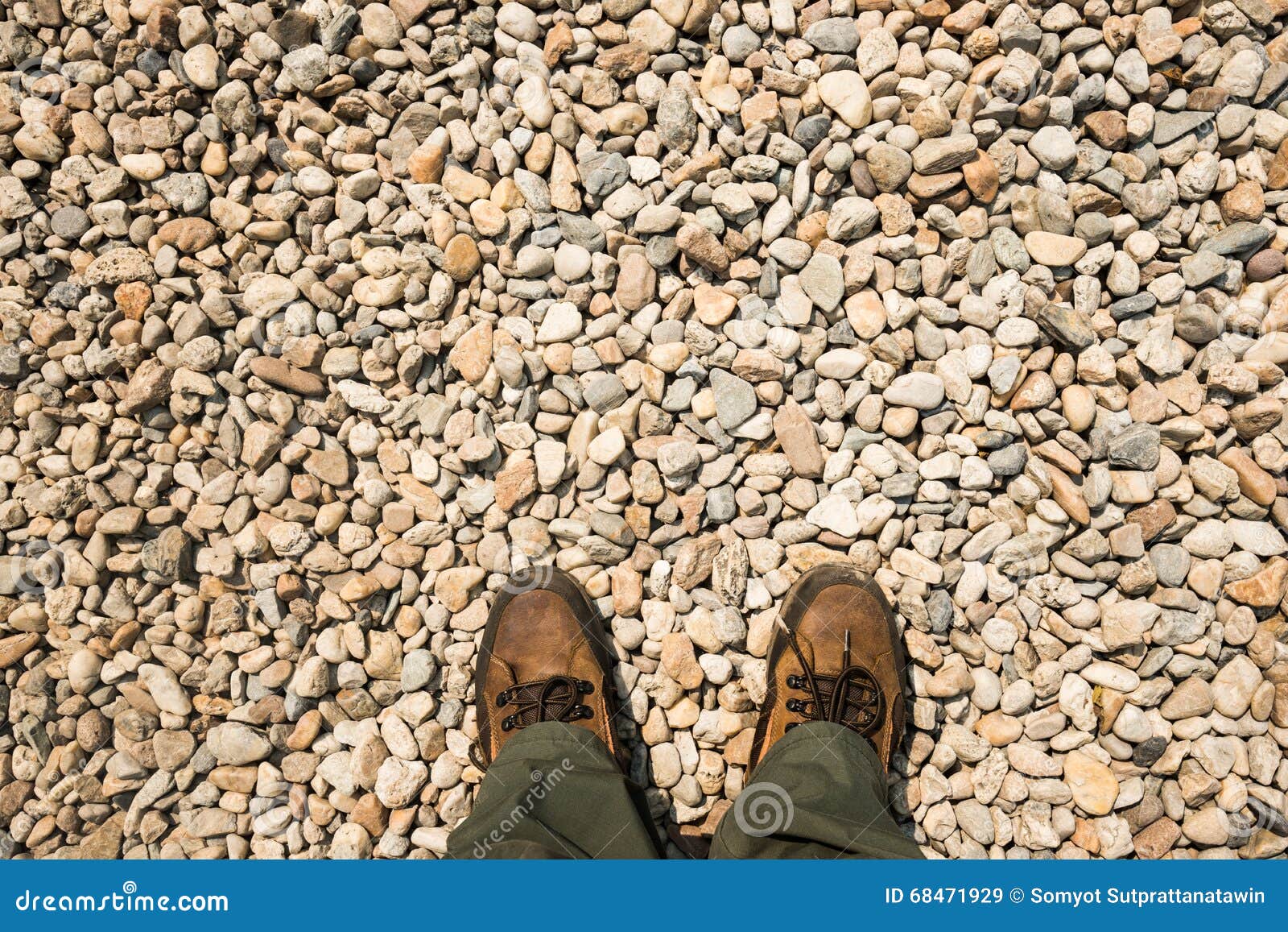 Feet Step on Gravel Background Stock Image - Image of people, weather ...