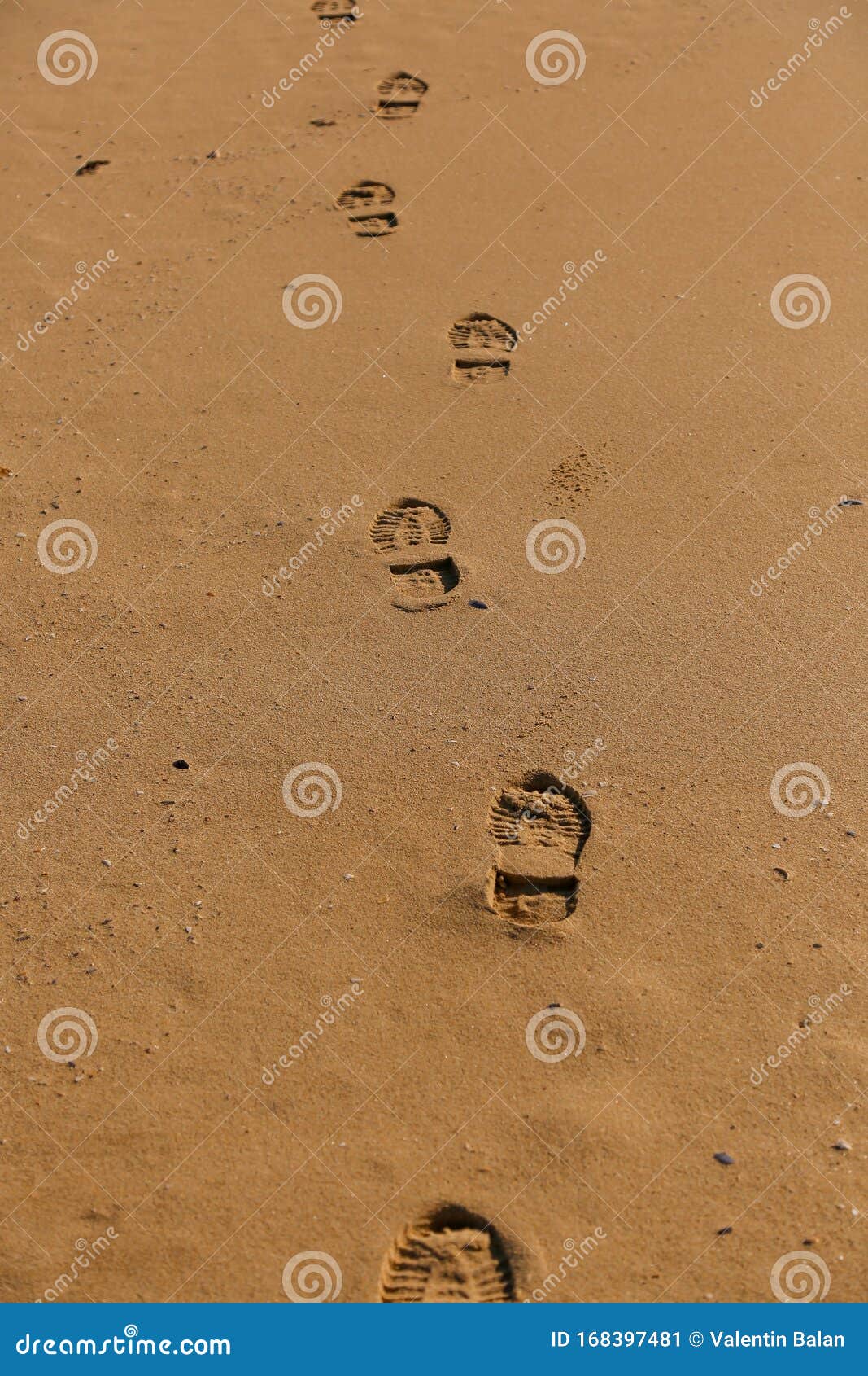 Feet Traces on Sand, Abstract Background Stock Image - Image of ...
