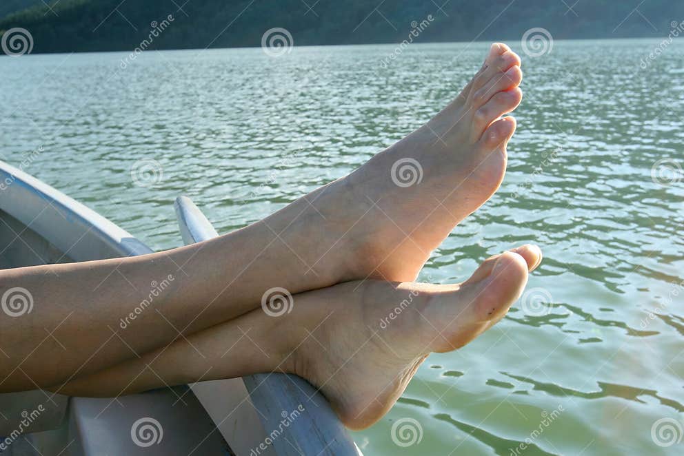 Feet by water stock photo. Image of water, pool, bare - 1231098