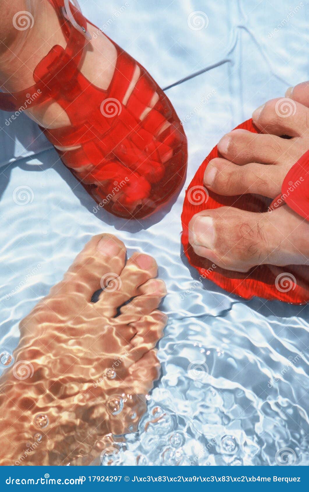 Feet on the water stock image. Image of children, finger - 17924297