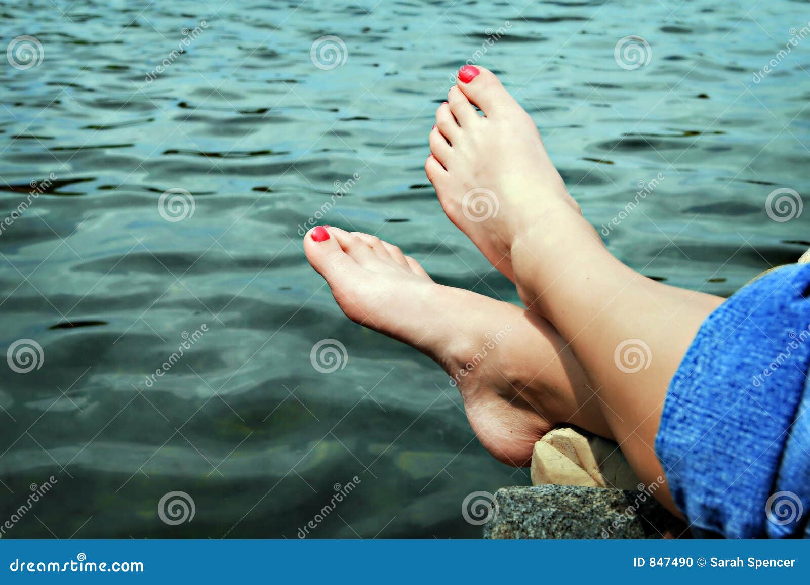 Feet by water stock photo. Image of water, toenails, lake - 847490