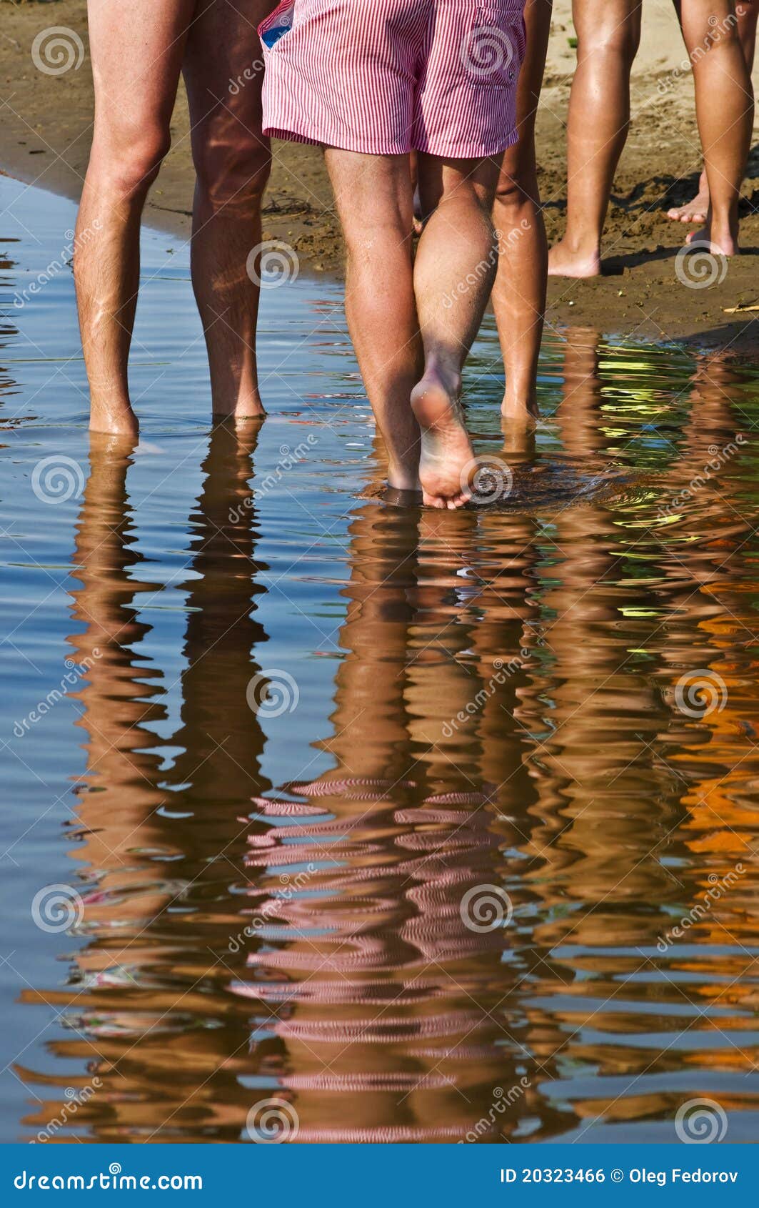 Feet are on the Water at the Beach Stock Photo - Image of nature ...