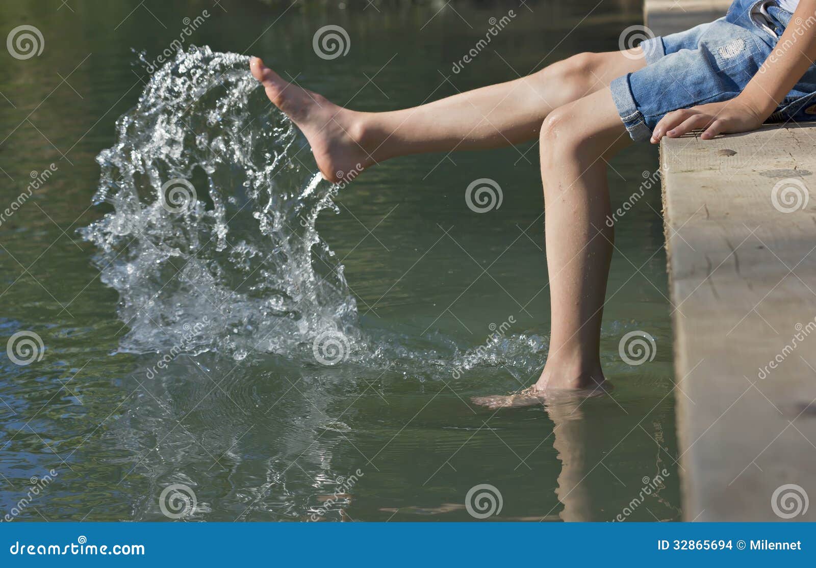 Feet in water stock photo. Image of coast, beach, nature - 32865694