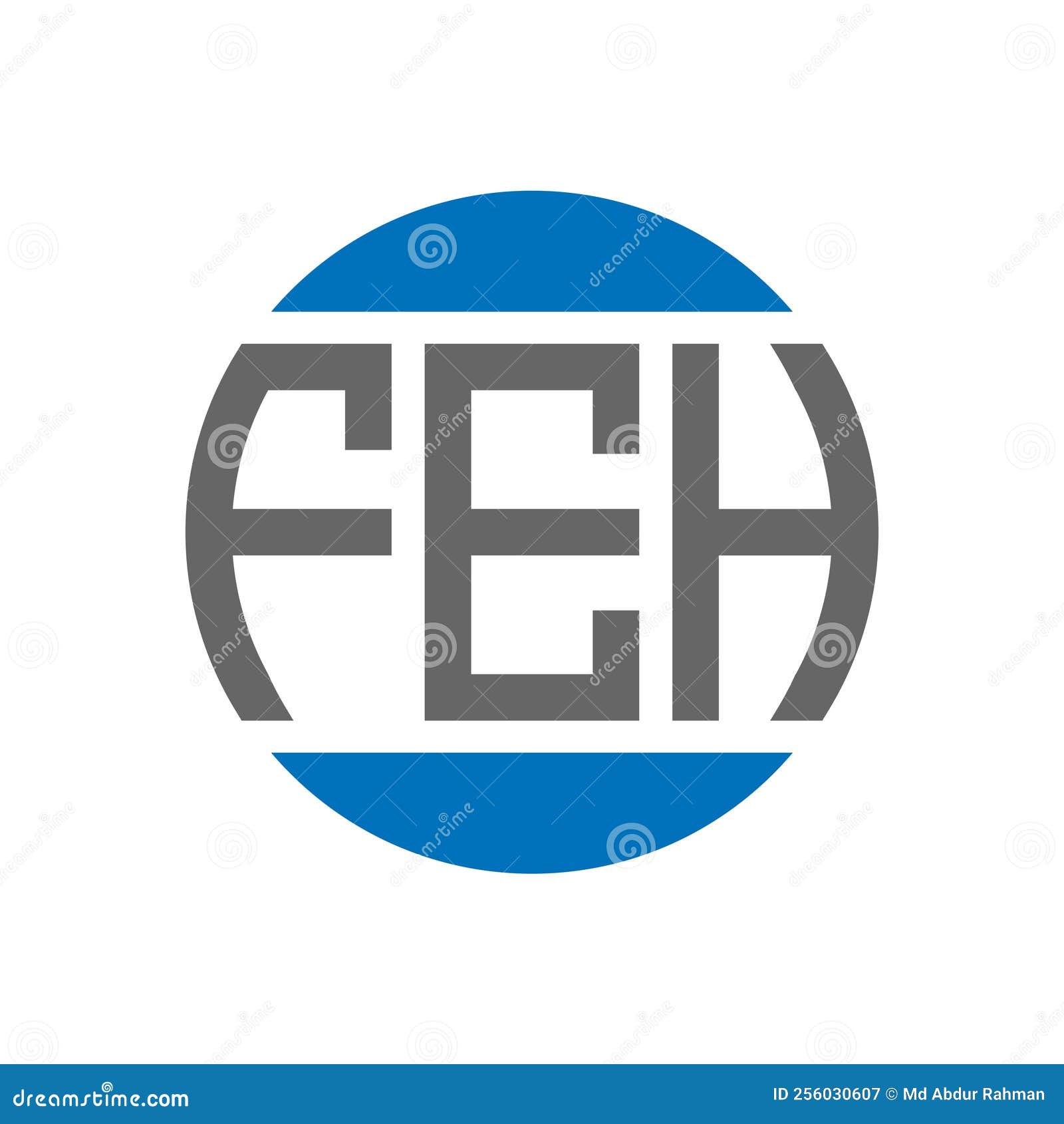 FEH Letter Logo Design on White Background. FEH Creative Initials ...