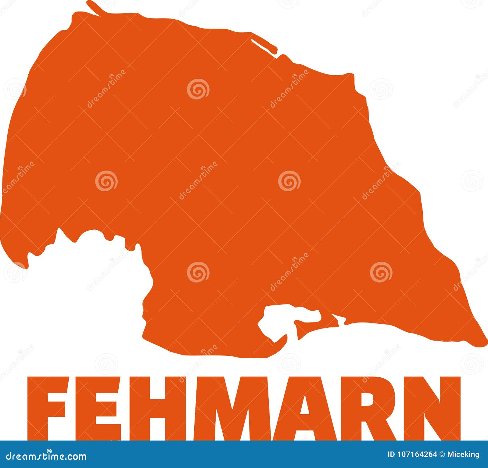 Fehmarn map with name stock vector. Illustration of baltic - 107164264