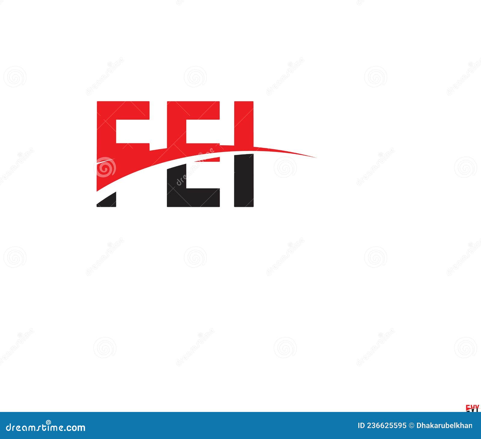 FEI Letter Initial Logo Design Vector Illustration Stock Vector ...