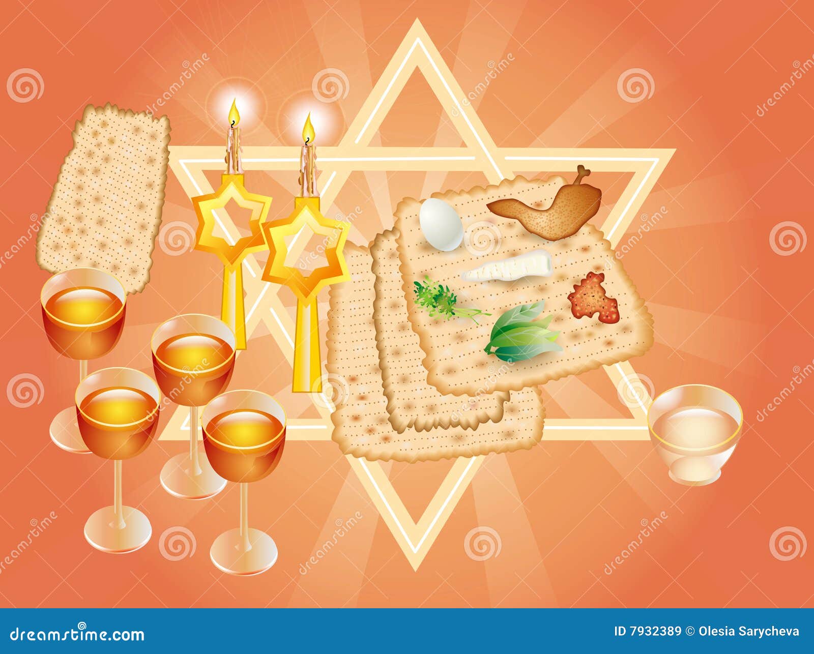 Feiertag Von Pesakh (Passahfest) Stock Abbildung - Illustration von ...