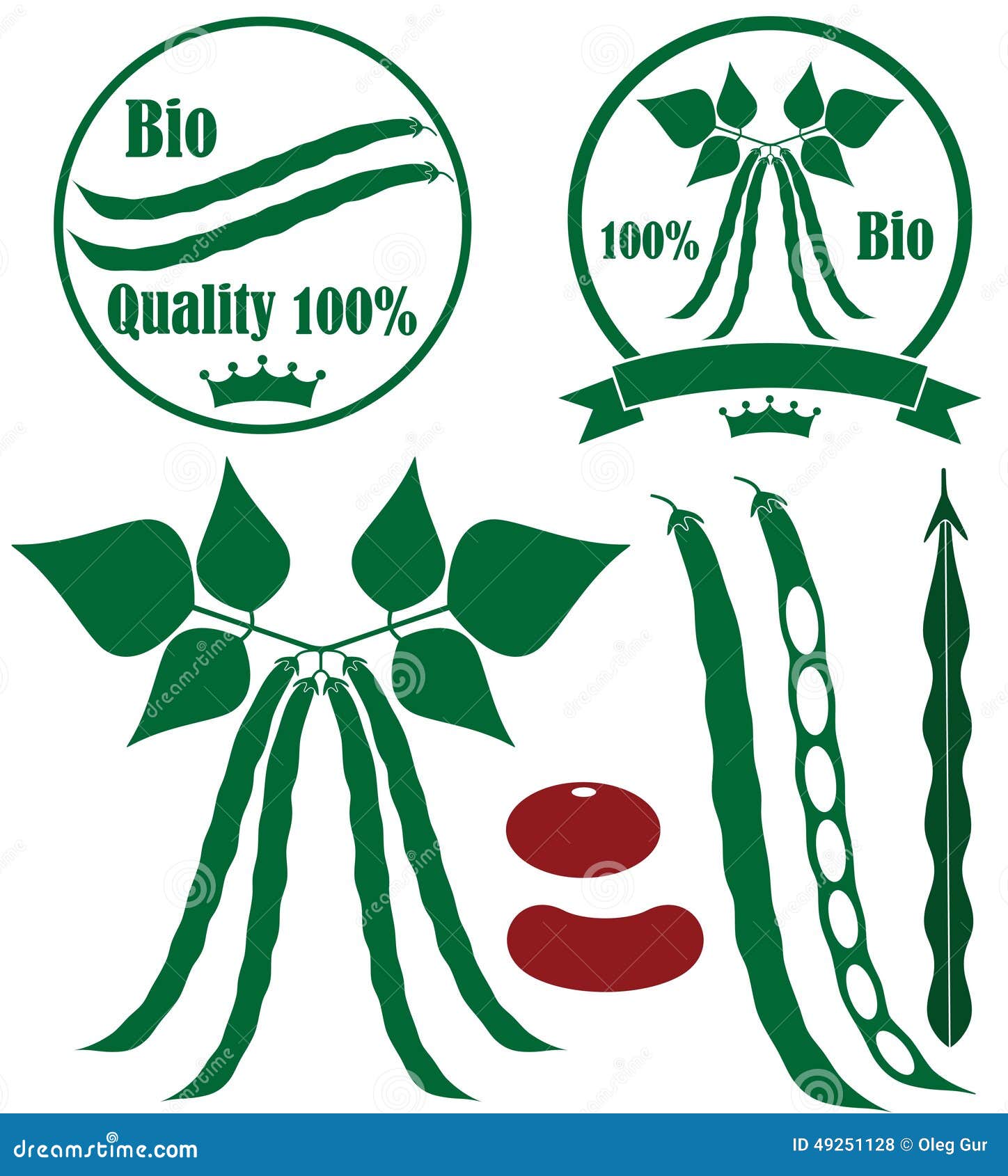 Feijão ilustração do vetor. Ilustração de coroa, elemento - 49251128