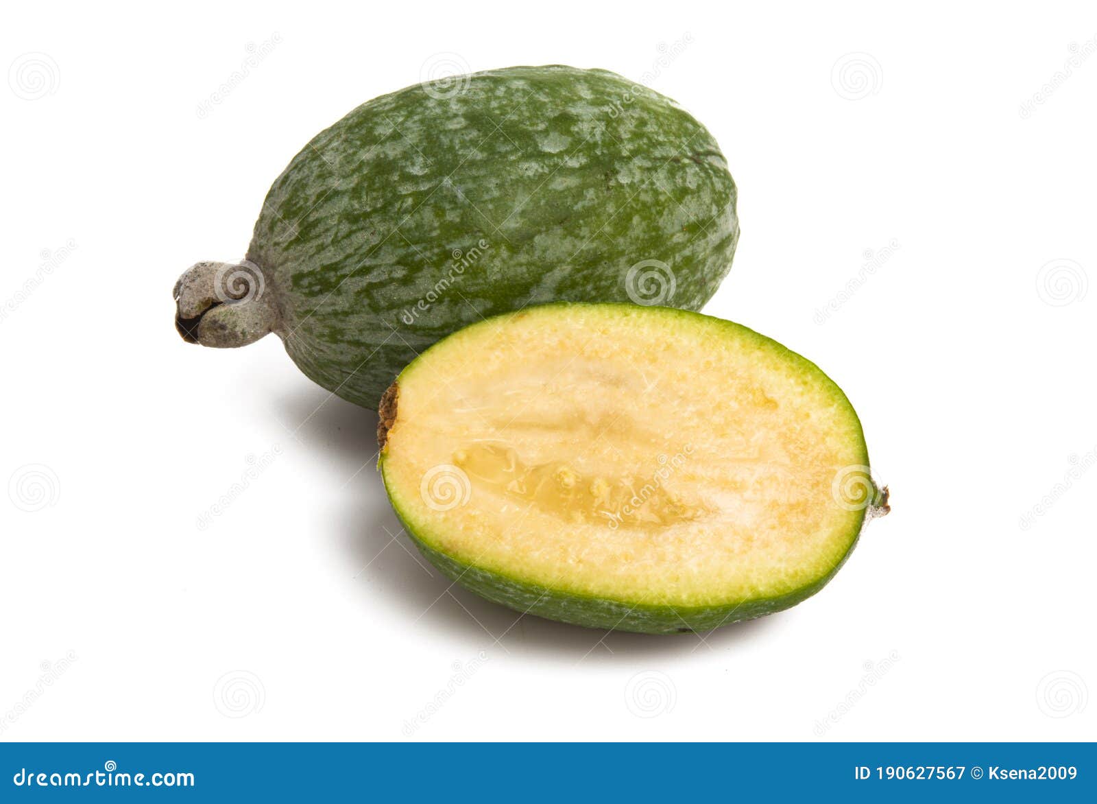 Feijoa Green Fruit Isolated Stock Image - Image of nature, plant: 190627567