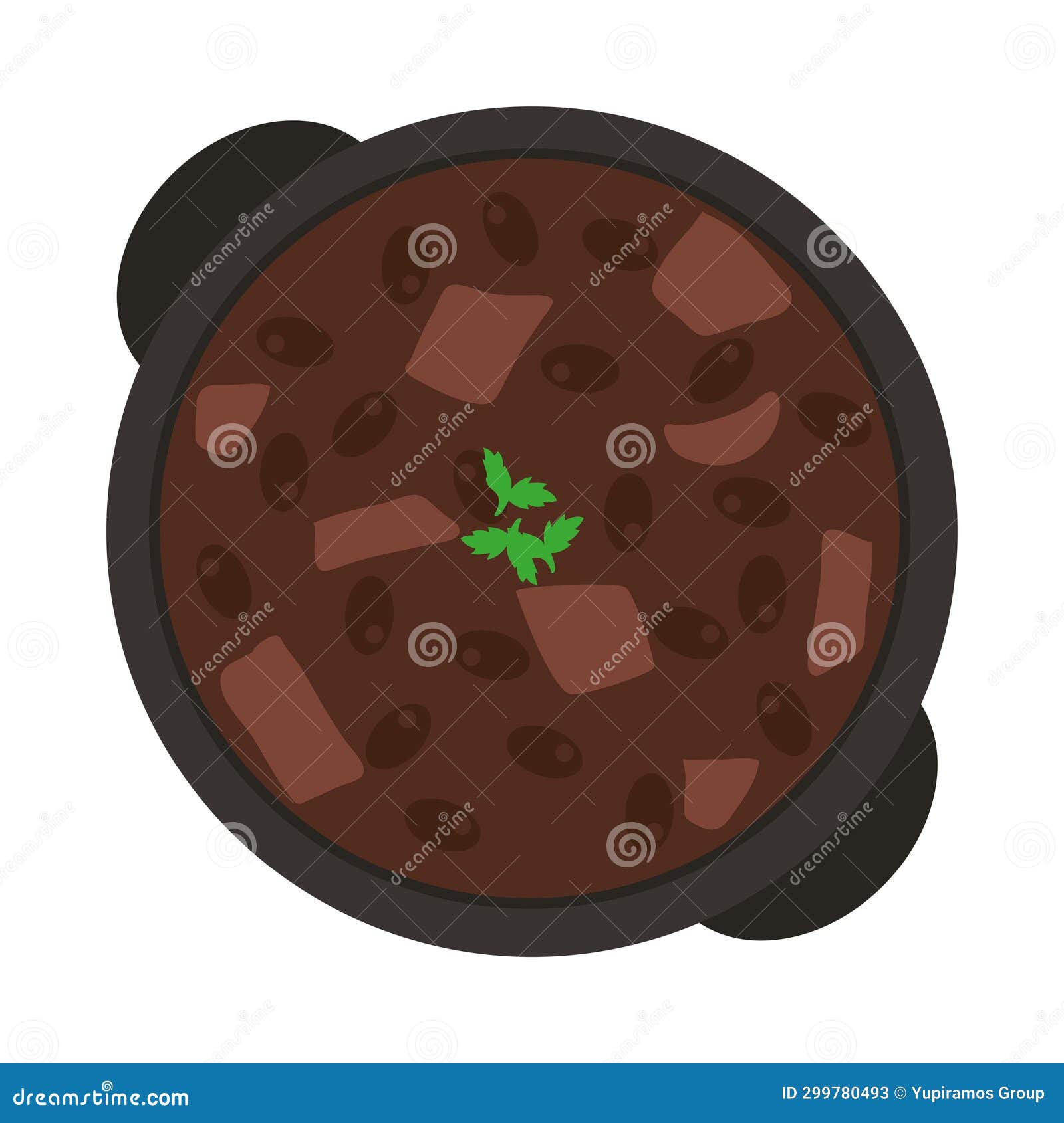 Feijoada brazil food stock vector. Illustration of america - 299780493