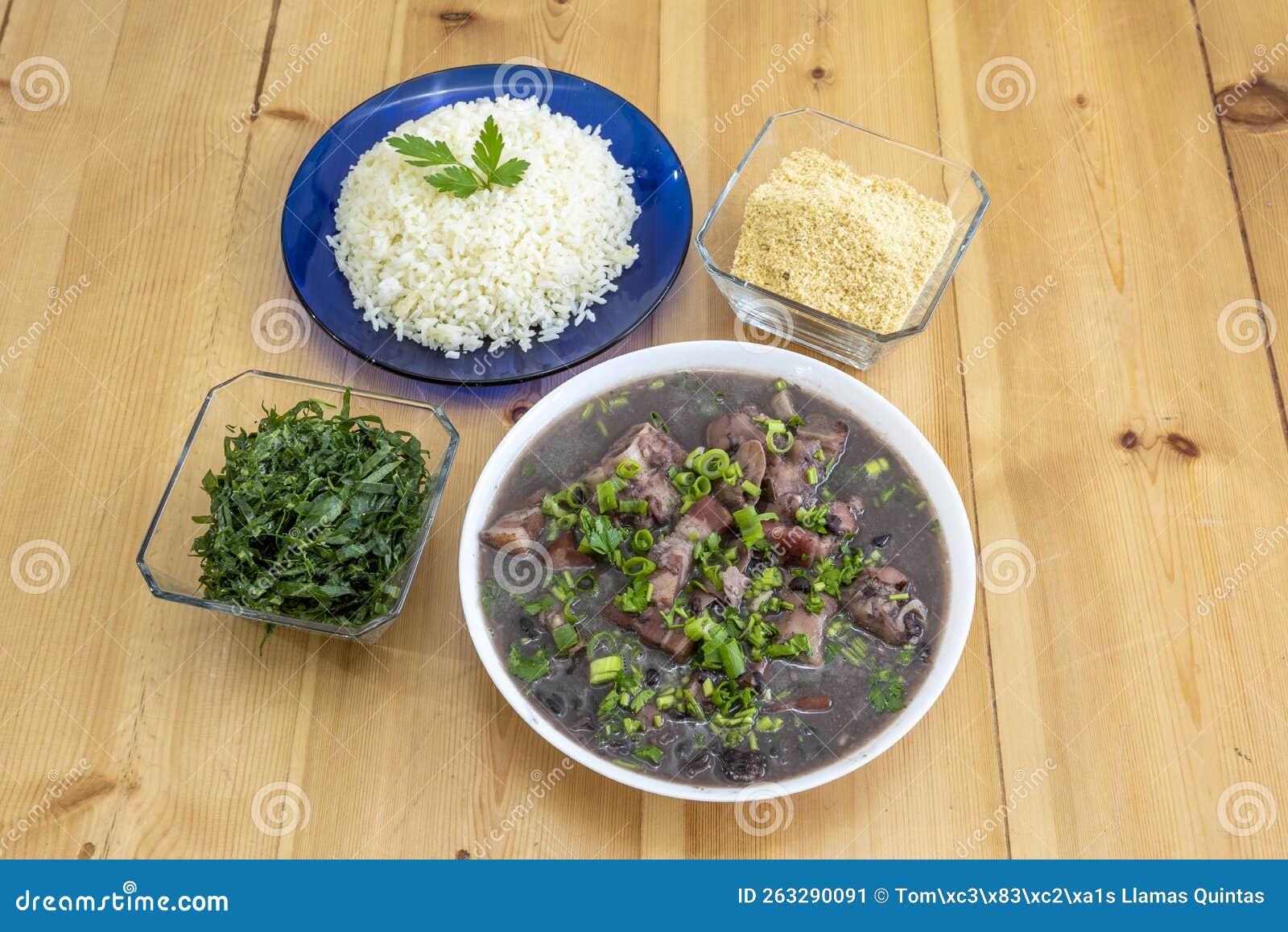 Chicken Feijoada With Chorizo Portuguese Rustic Spicy Traditional Bean ...