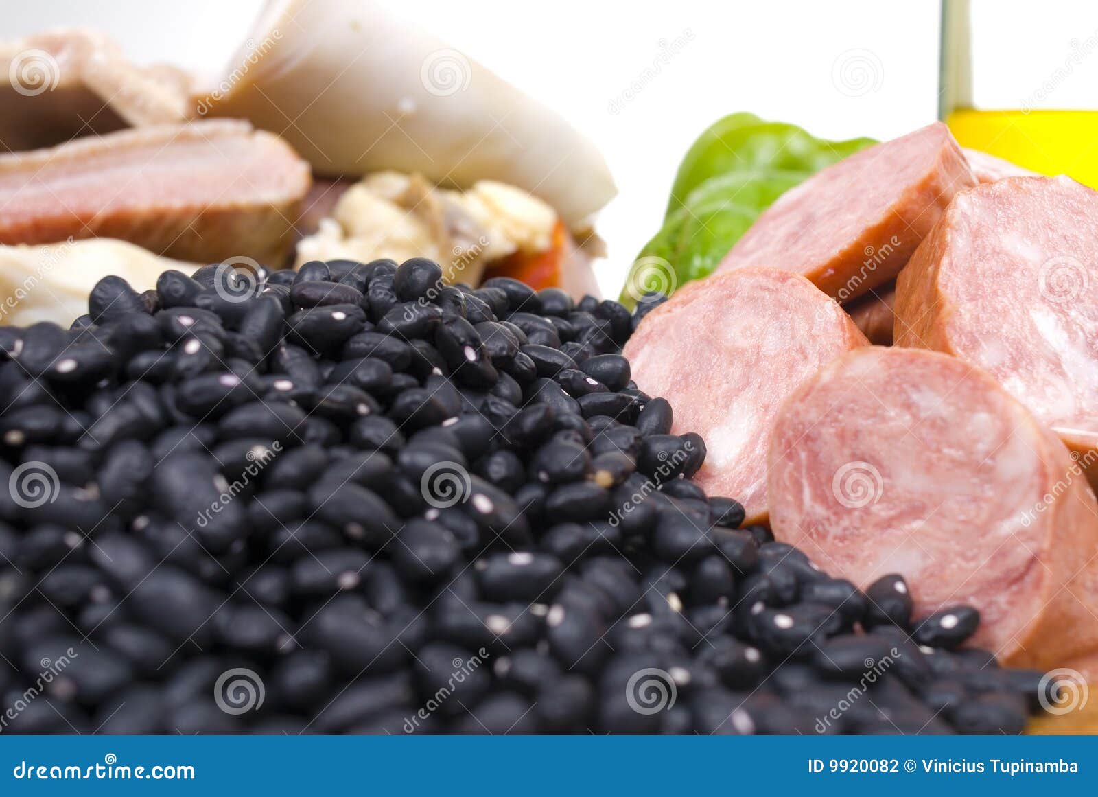 Feijoada Ingredients stock photo. Image of meat, background - 9920082