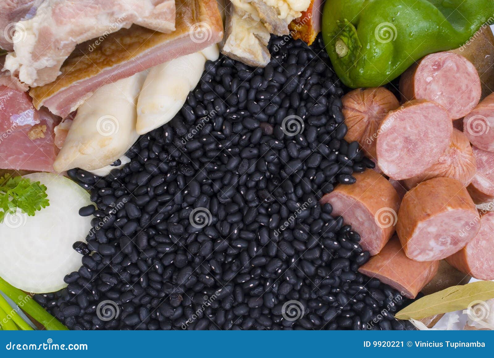 Feijoada Ingredients stock image. Image of meat, meal - 9920221