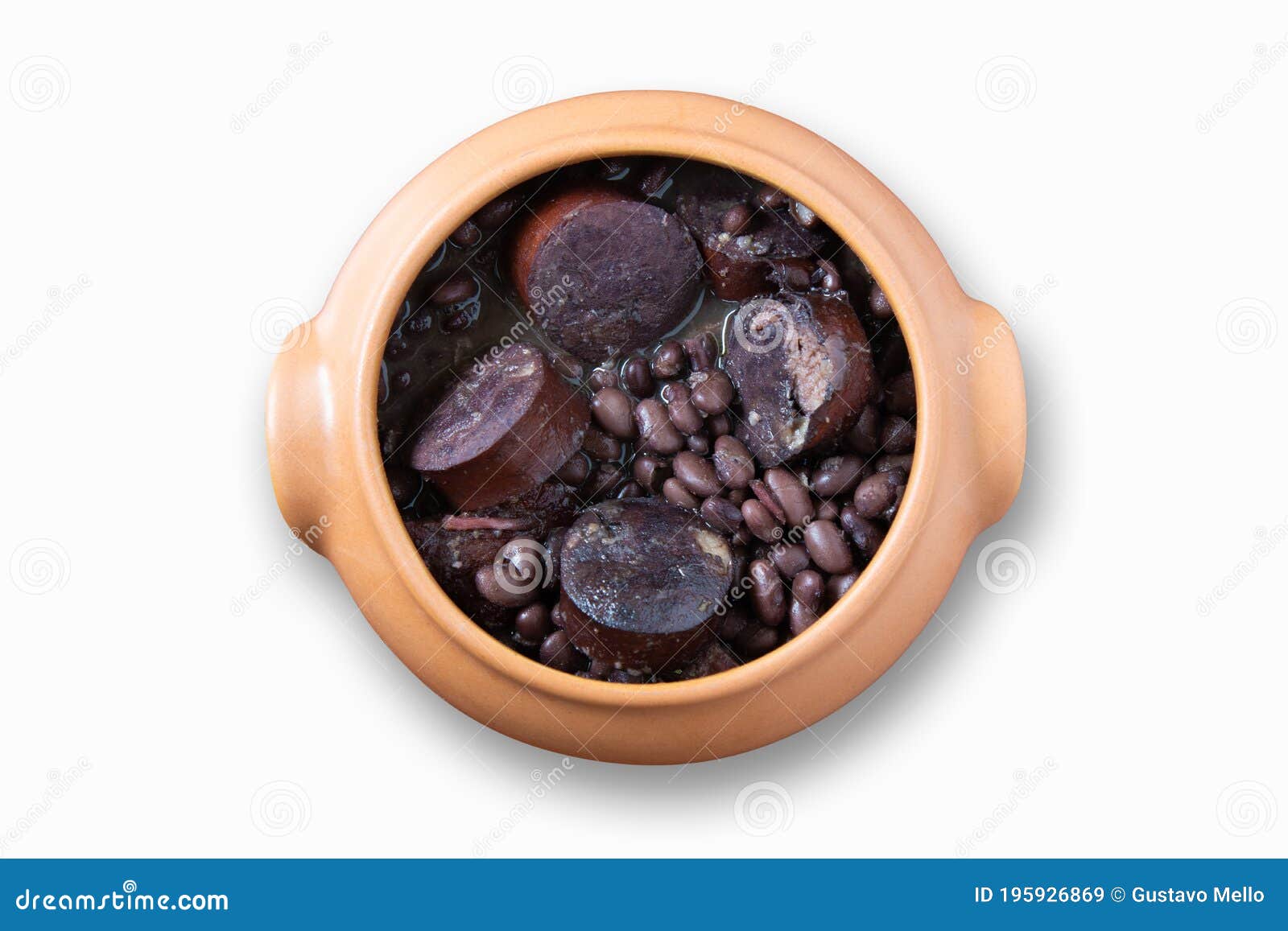 Feijoada. Traditional Brazilian Food. Wood Background Stock Photo ...