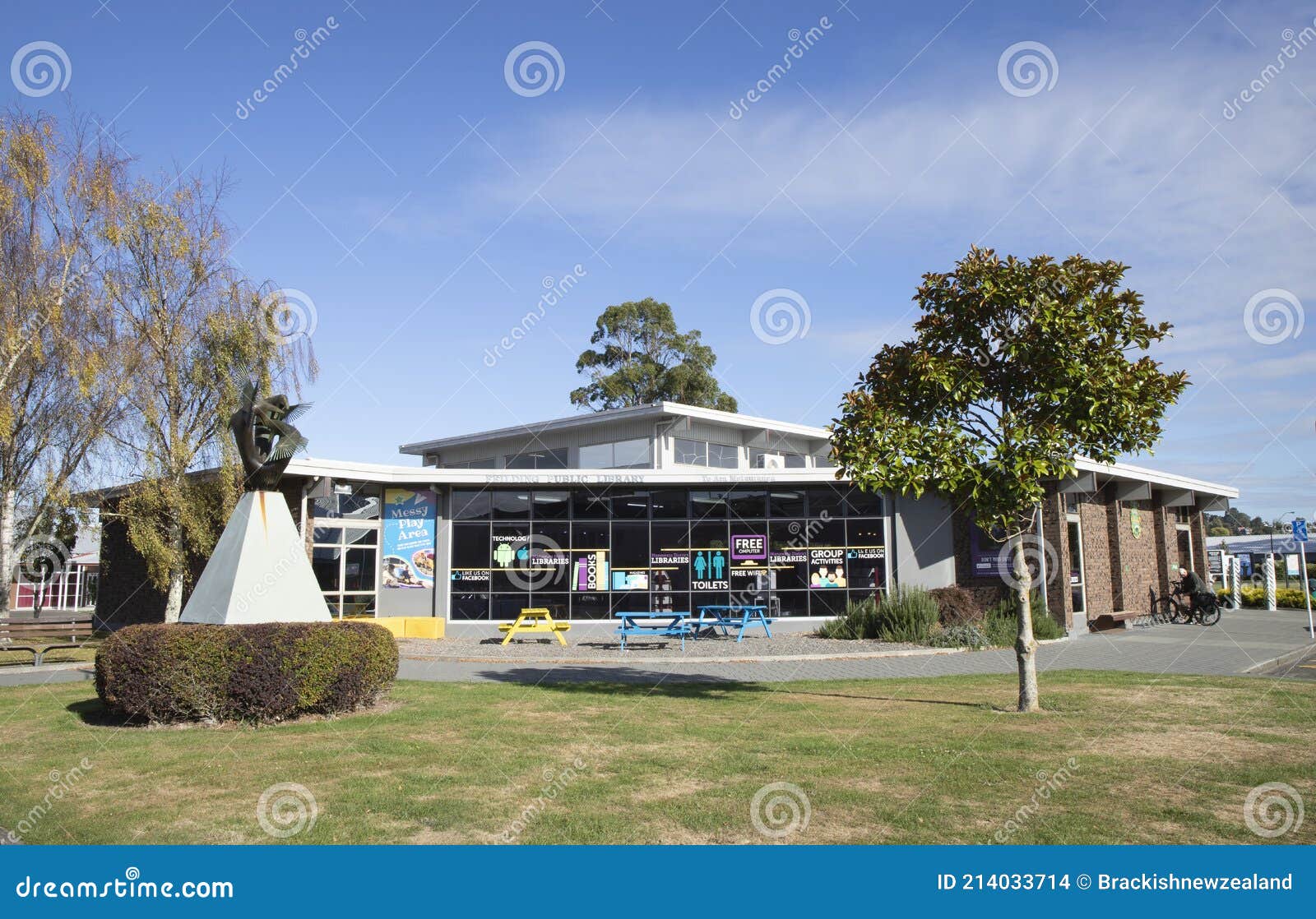 Feilding Library editorial stock image. Image of public - 214033714