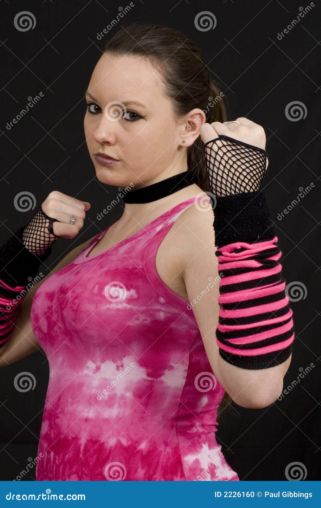 Feisty girl stock photo. Image of hands, stare, goth, bully - 2226160