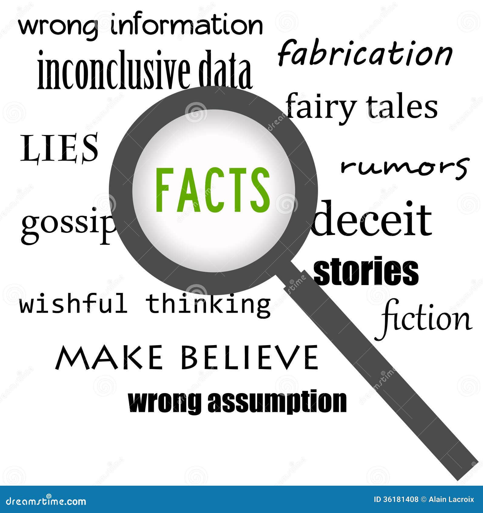 Feiten stock illustratie. Illustration of mededeling - 36181408