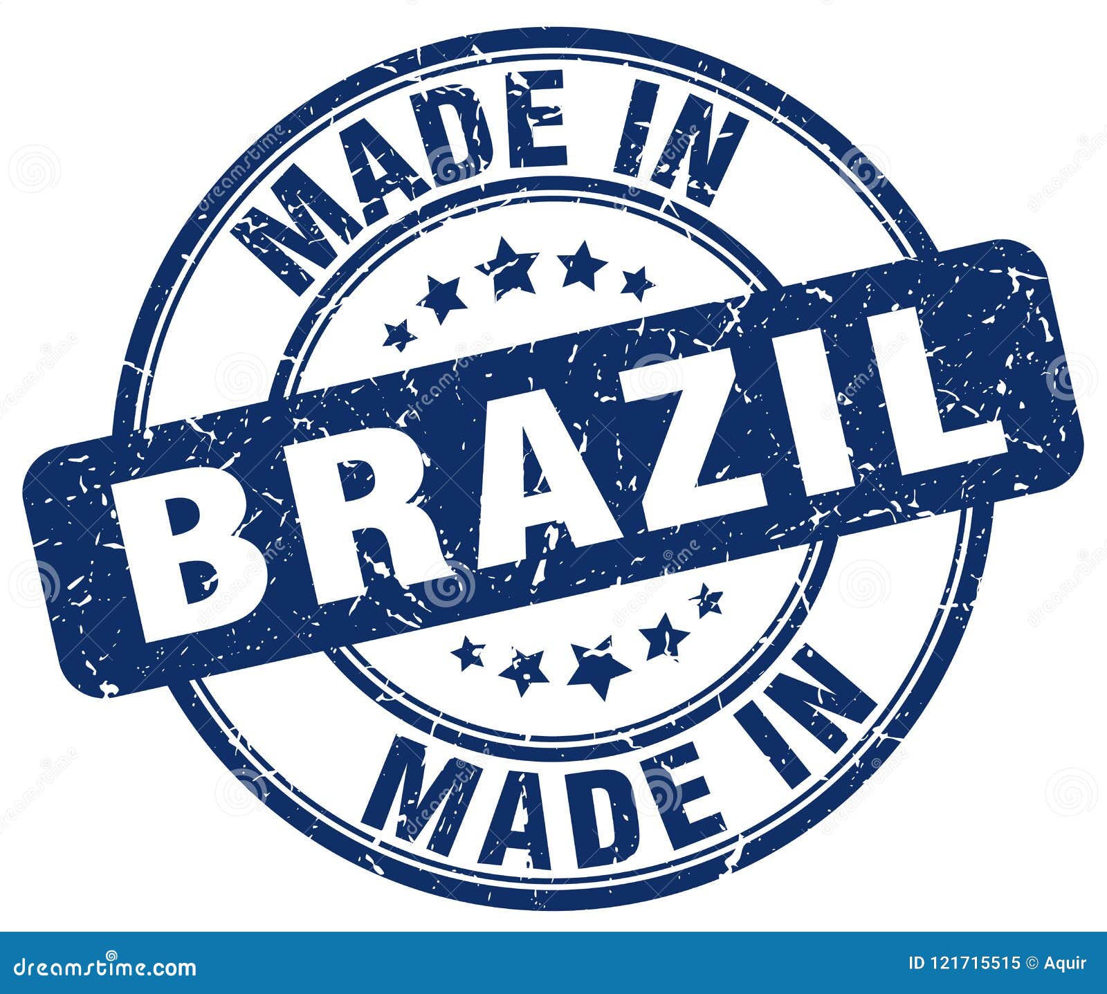 Feito no selo de Brasil ilustração do vetor. Ilustração de retro ...