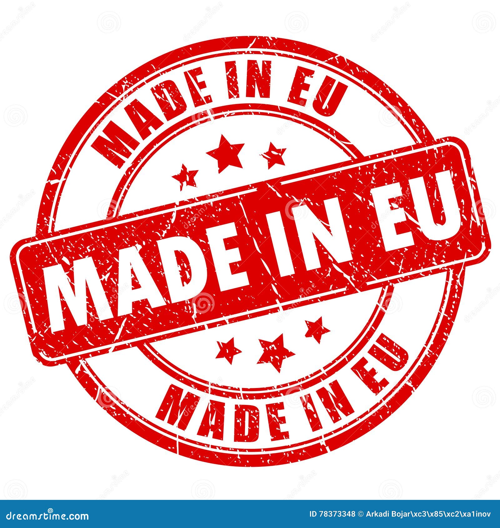 Feito no selo do eu ilustração do vetor. Ilustração de logotipo - 78373348