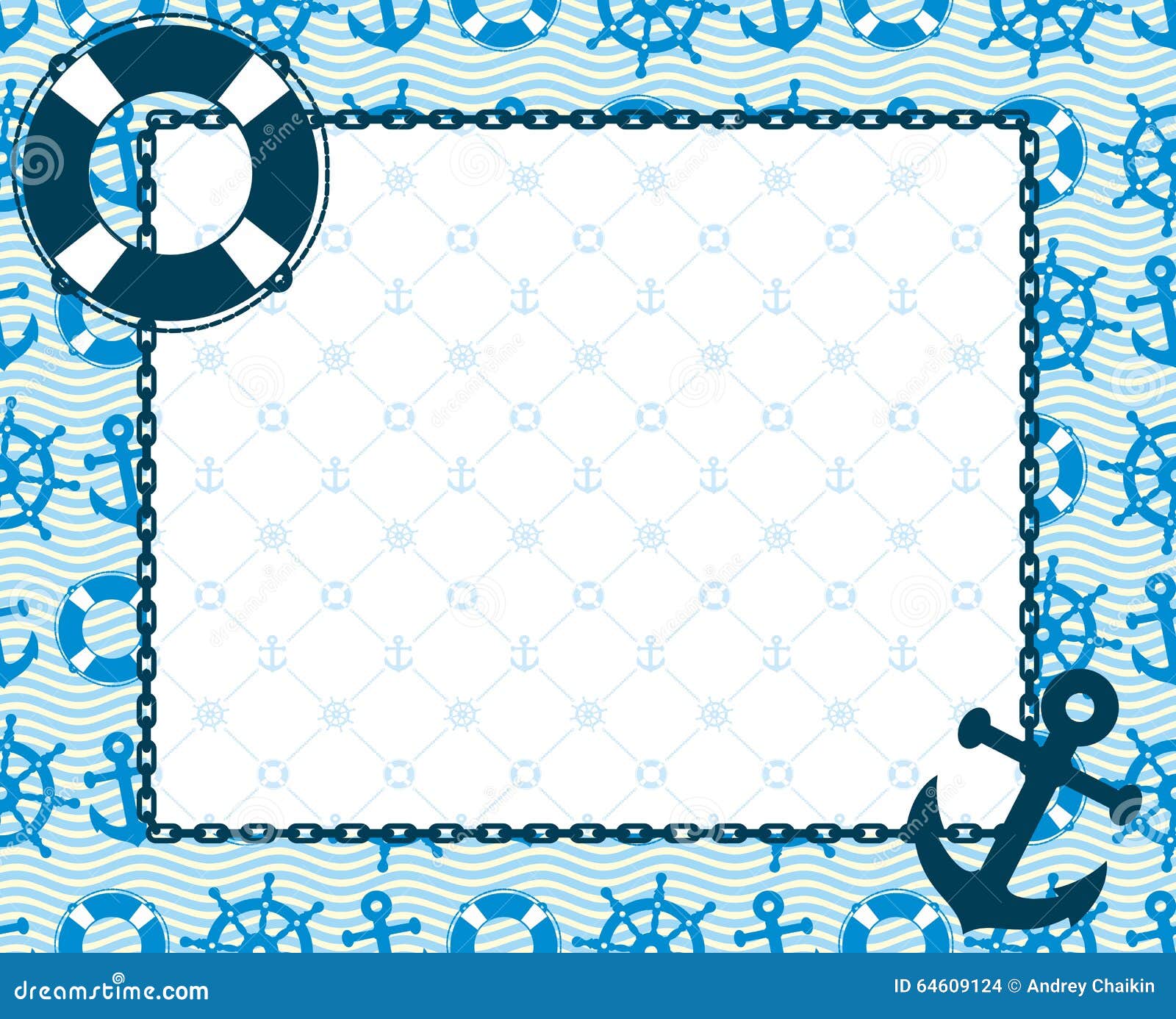 Feld mit einem Seethema vektor abbildung. Illustration von symbol ...