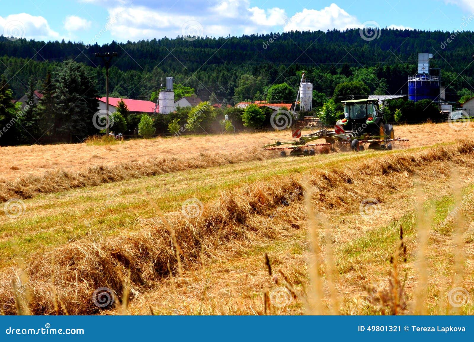 Feld mit Traktor redaktionelles foto. Bild von feld, landwirtschaft ...