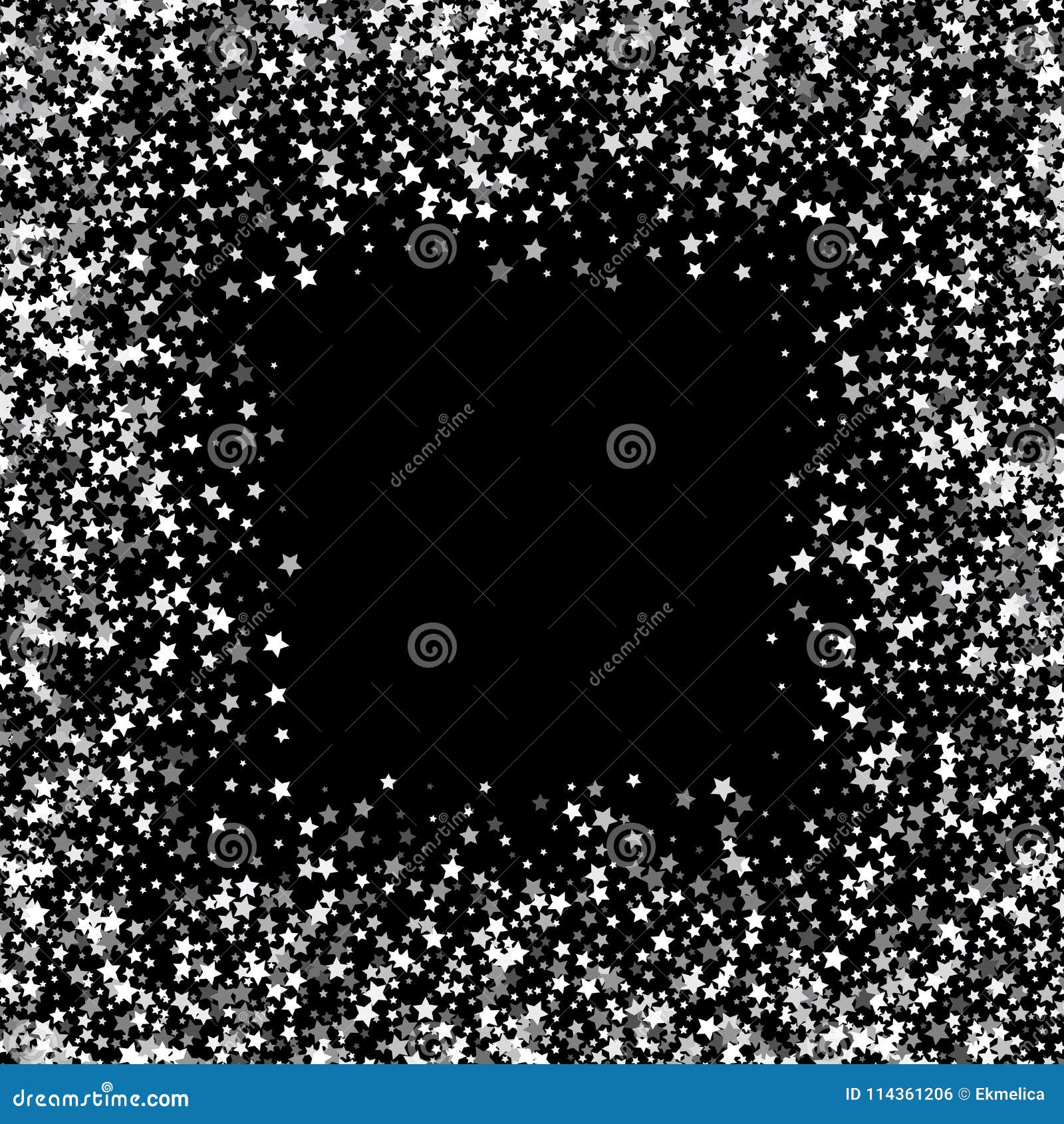 Feld Oder Grenze Von Sternen Vektor Abbildung - Illustration von ...