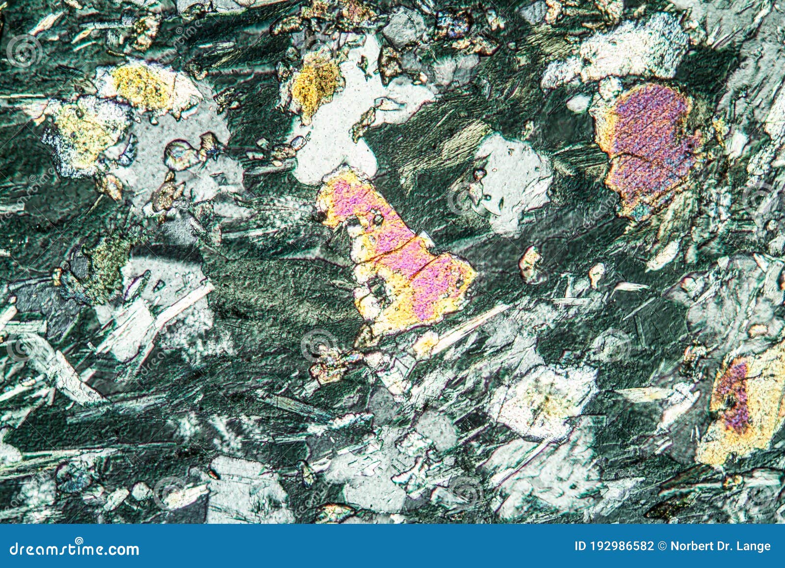 Feldspar Rock Under the Microscope Stock Photo - Image of rock ...