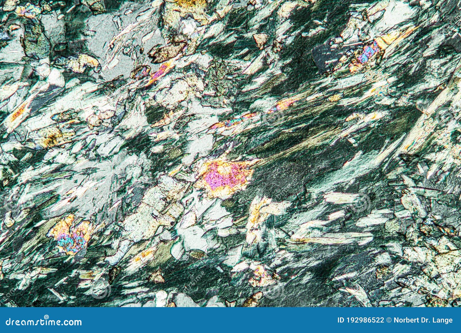 Feldspath Rock Sous Le Microscope Photo stock - Image du science ...